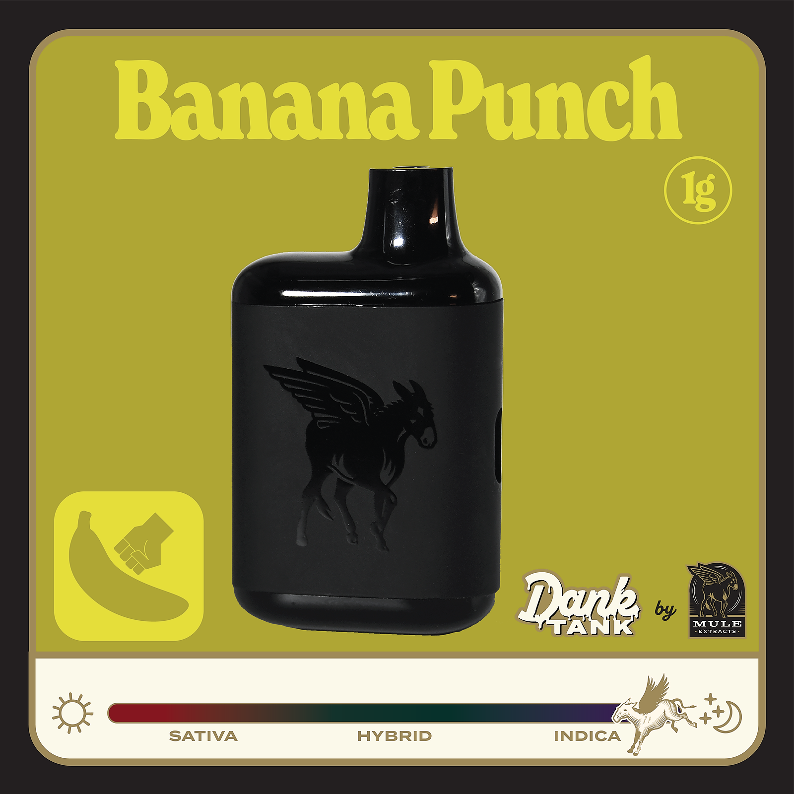 Mule Extracts: 1g Dank Tank Pure Live Resin - Banana Punch 85.4% ...