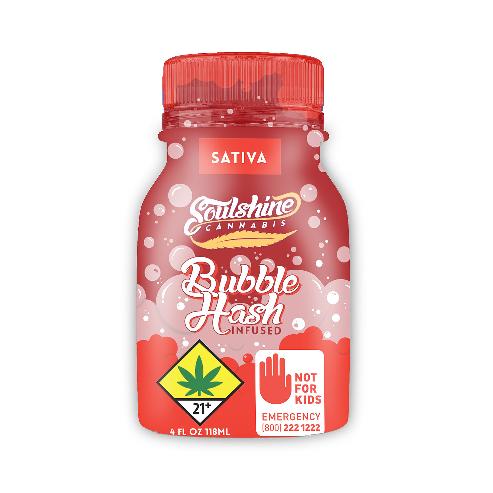 Soulshine Cannabis: Bubble Hash Drink - Lodi Dodi Watermelon - 100mg ...