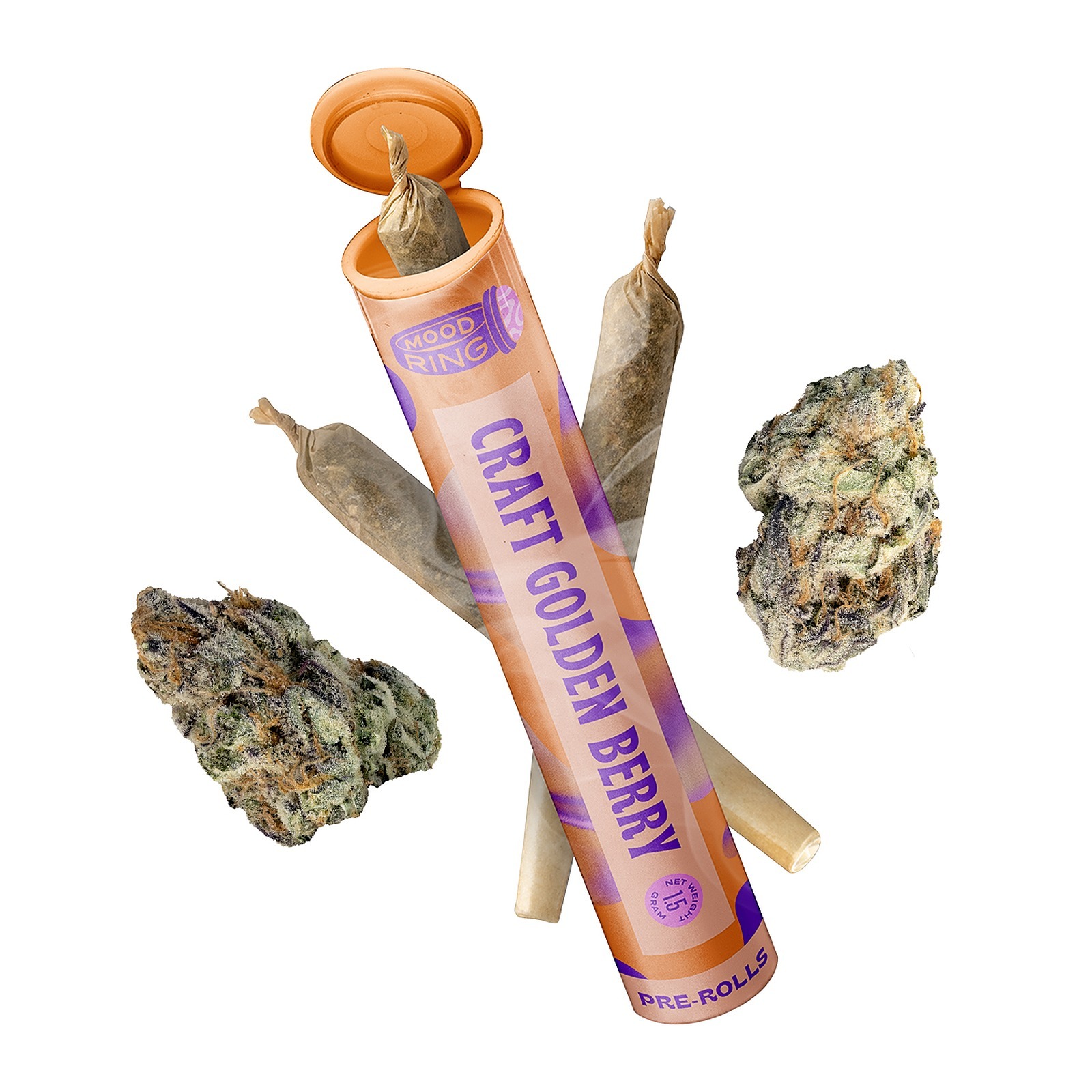 Mood Ring: Craft Golden Berry Pre-Rolls 1.5g 3-pack | Leafly