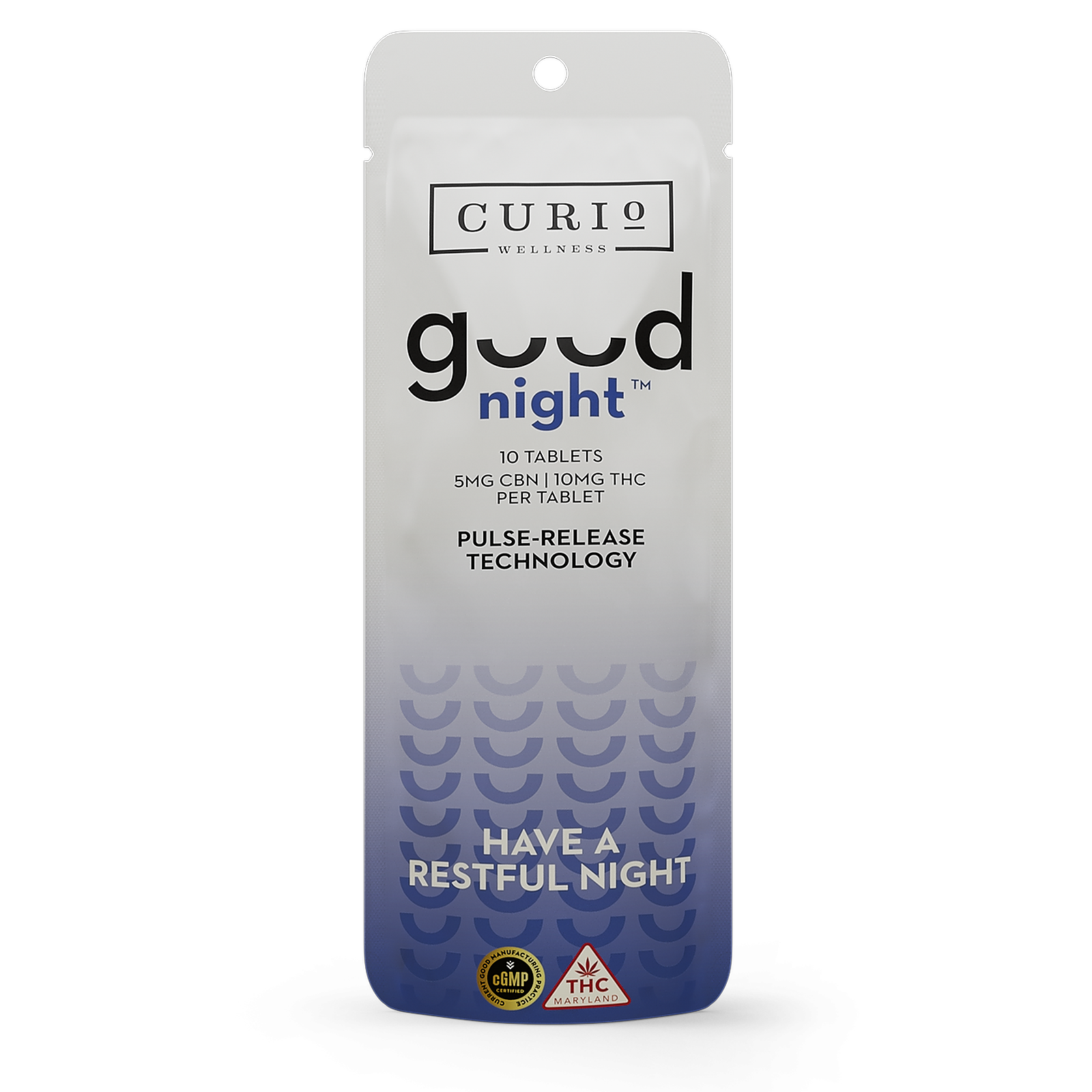 Curio Wellness: Good Night | 10mg THC/5mg CBN | 10 pack | Leafly