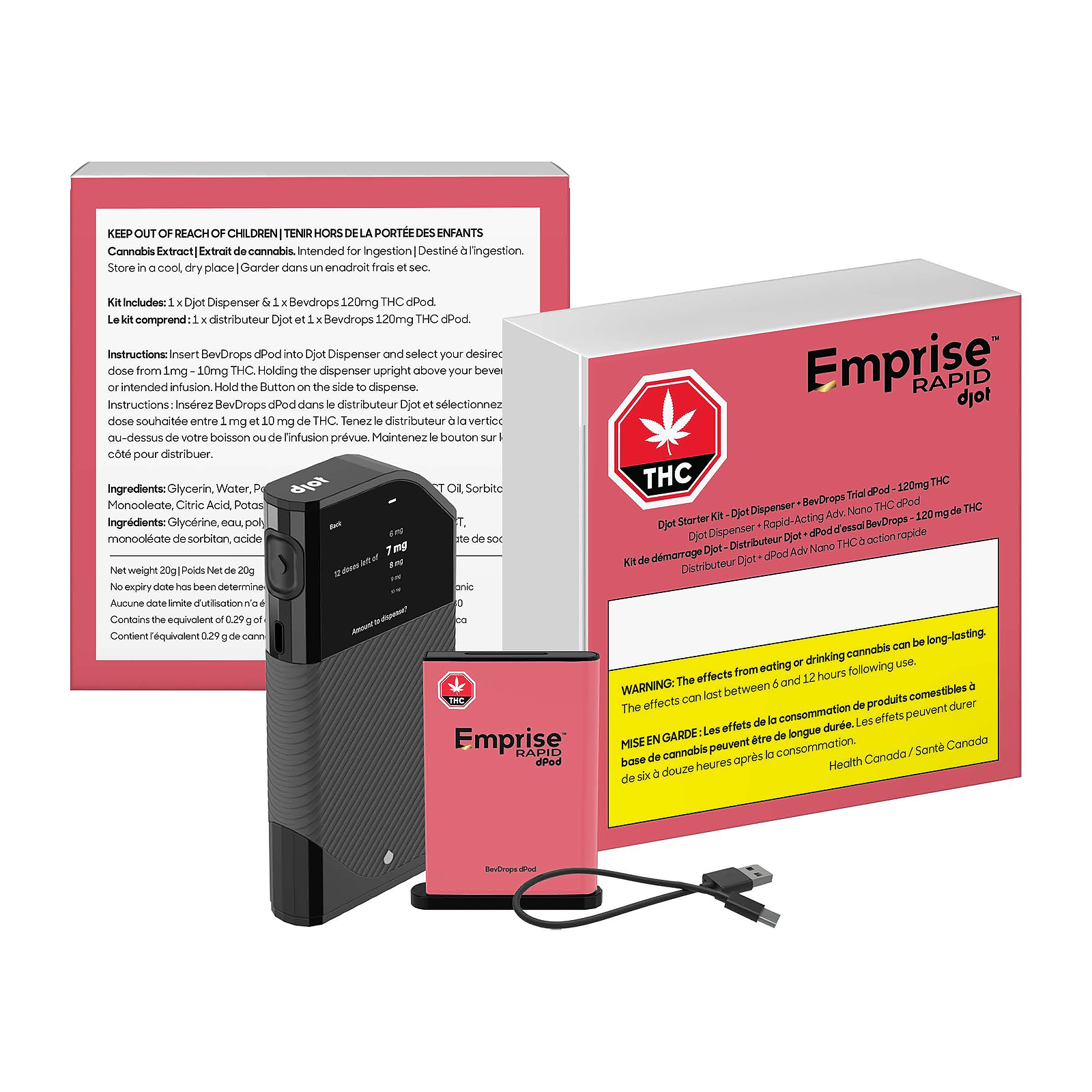 Emprise Canada: Djot Starter Kit - Djot Dispenser + BevDrops Trial dPod ...
