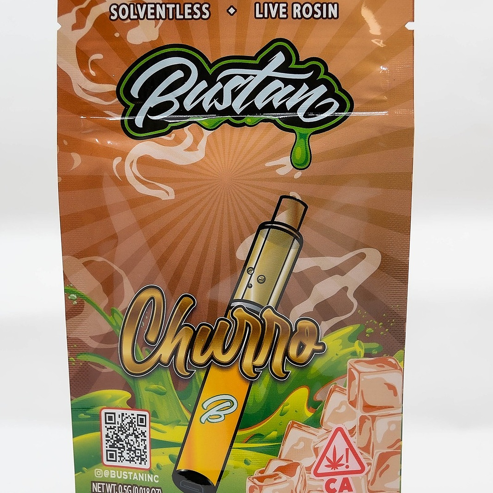 Bustan: Churro Solventless Live Rosin Vape Pen 0.5g | Leafly
