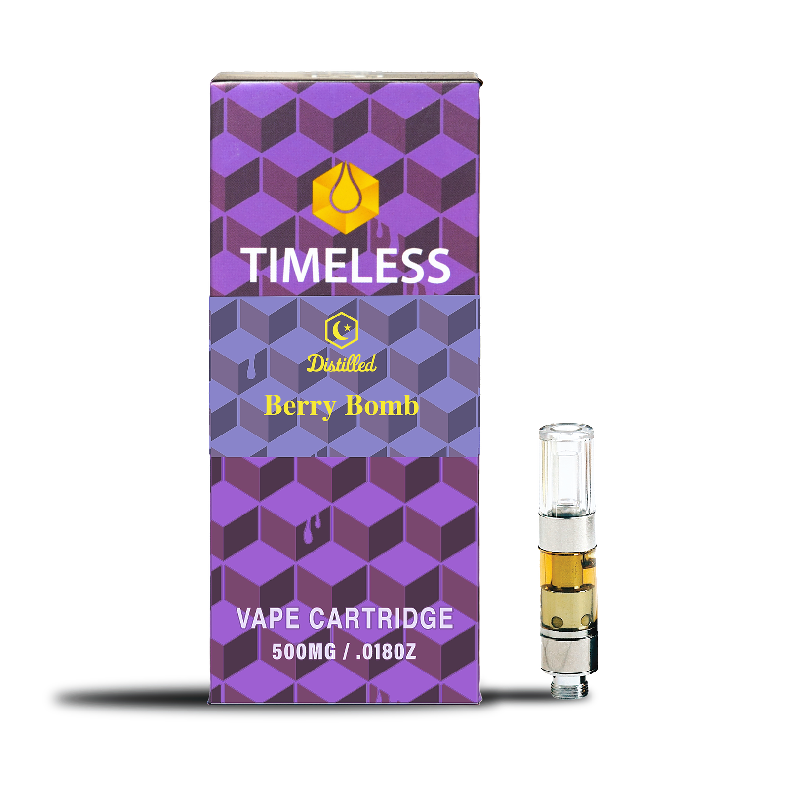 Timeless Vapes: Timeless Berry Bomb 500mg Vape Cartridge (Rest) | Leafly