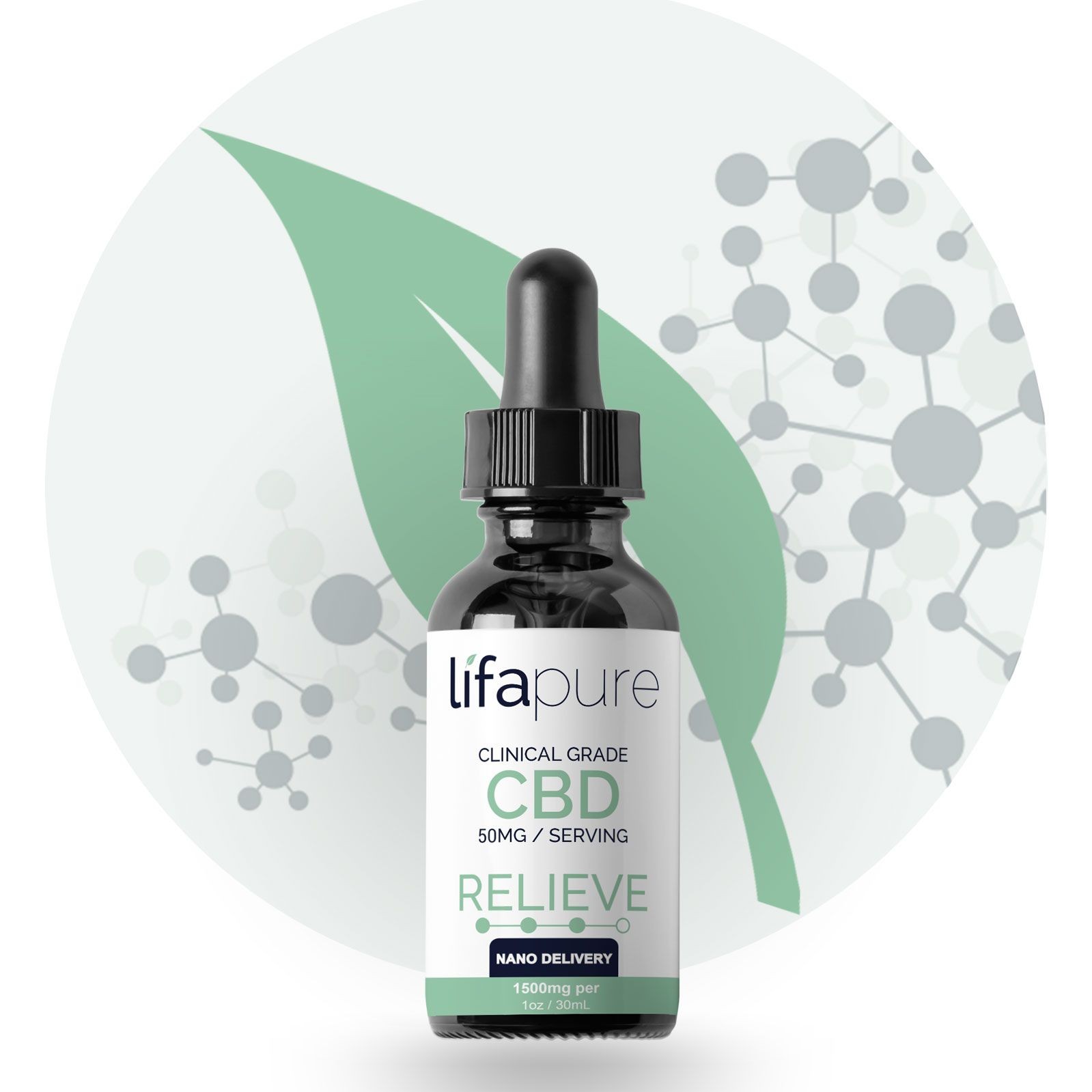 lÍfapure: RELIEVE 50mg a Serving Nano CBD Water-Soluble, 1,500mg ...