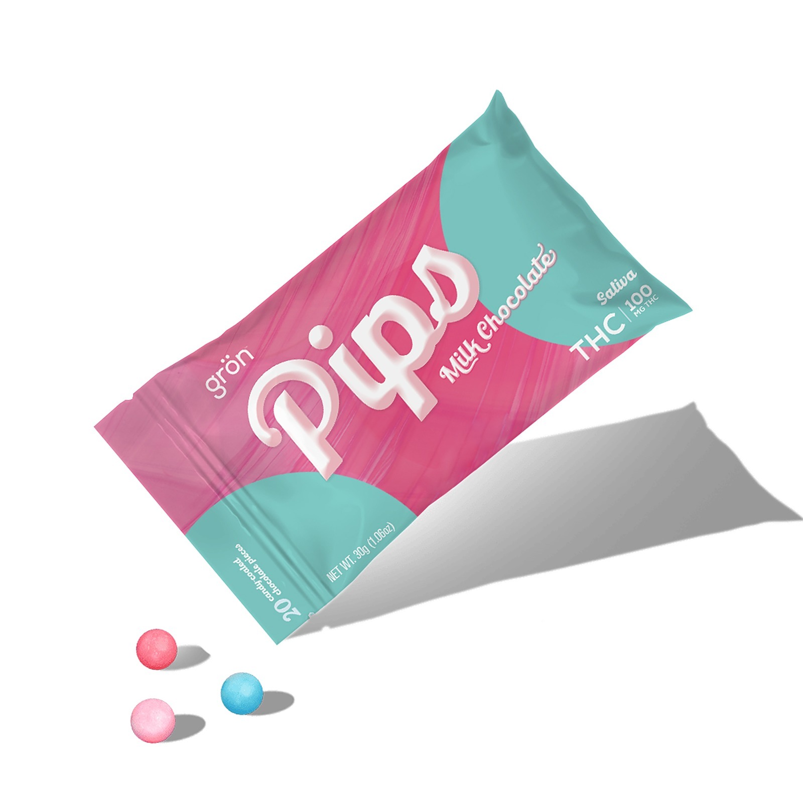 Grön: Grön THC Milk Chocolate Pips | Leafly