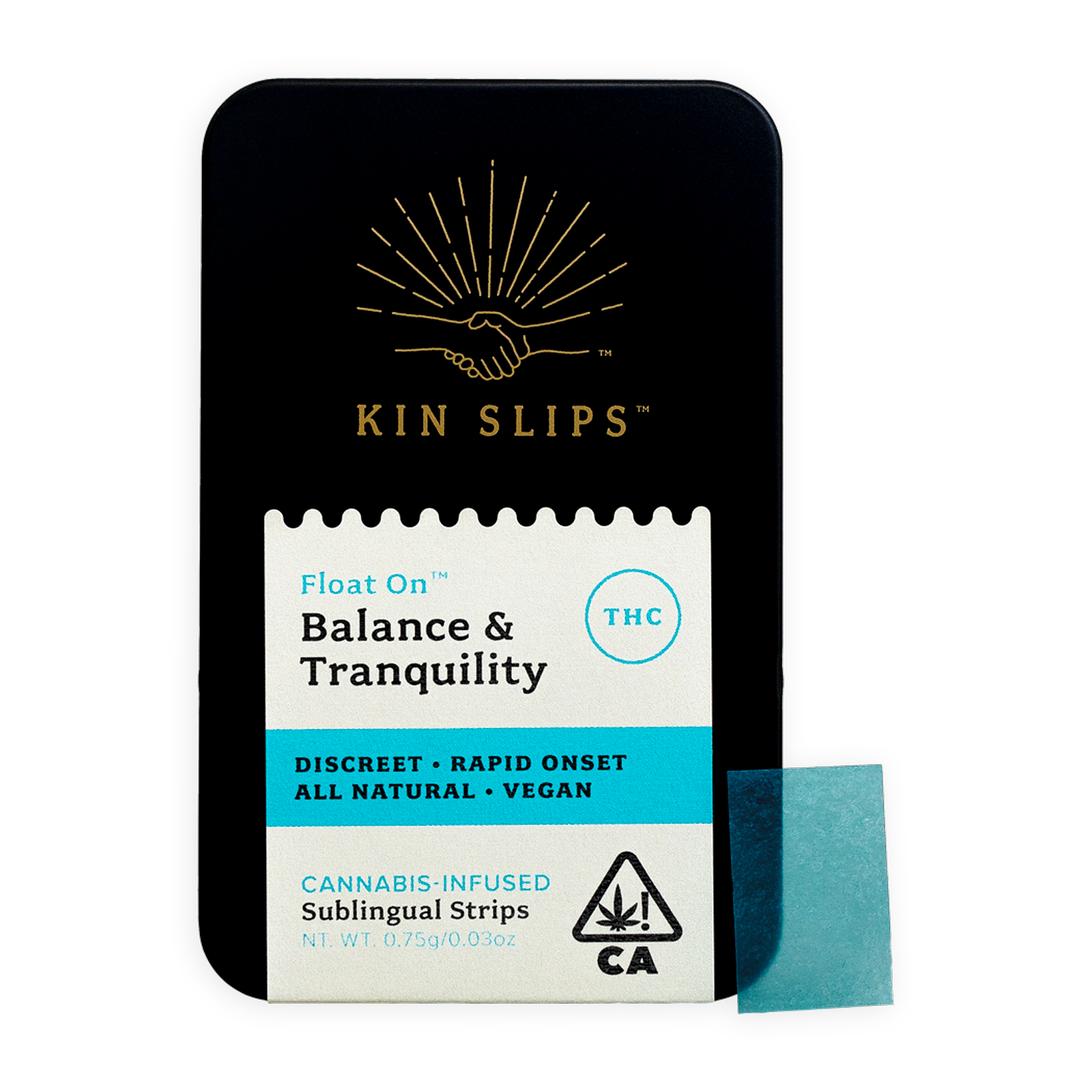 Kin Slips: Float On Sublingual Strips | 10mg THC | Leafly