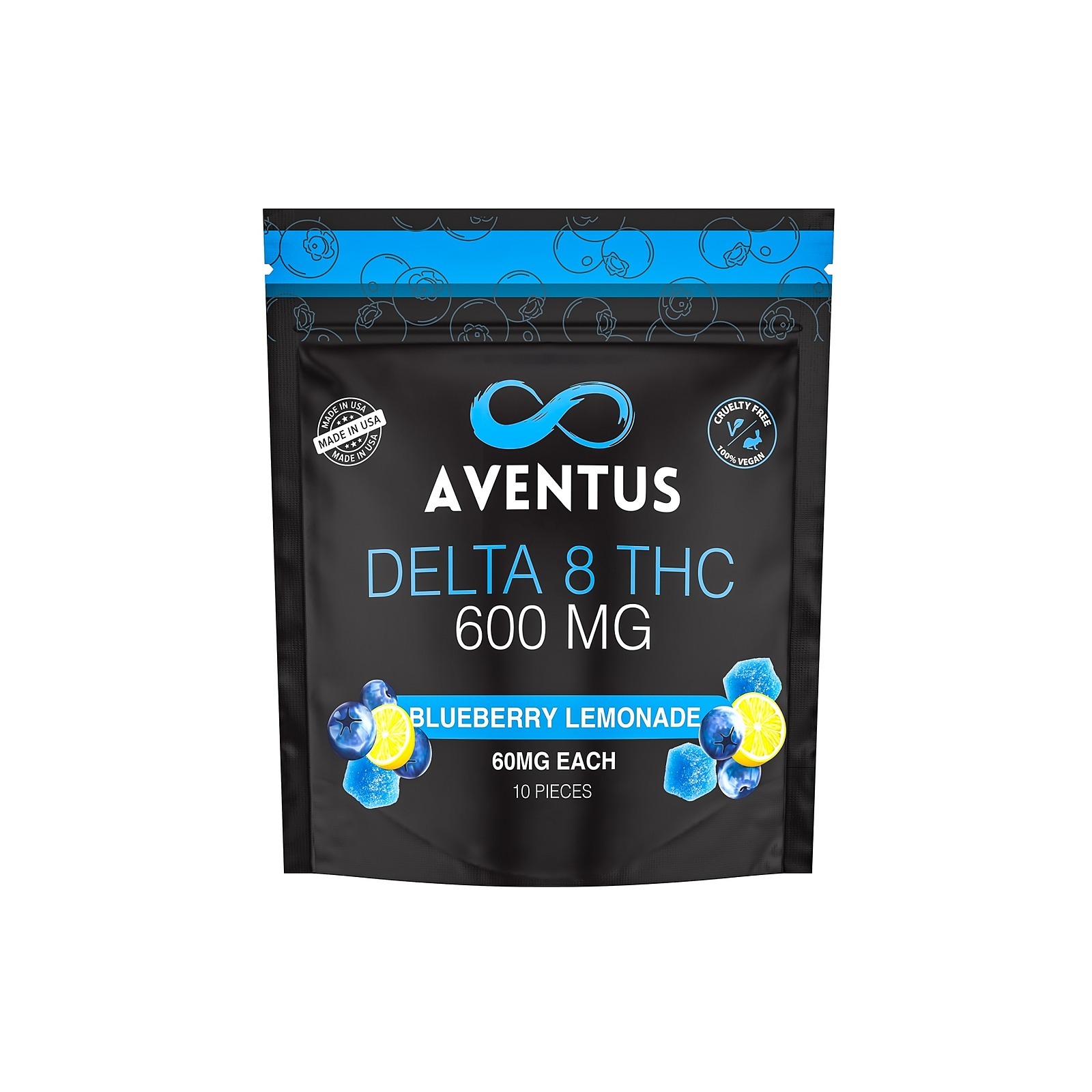 Zaleaf: DELTA 8 THC INFUSED GUMMIES BLUEBERRY | Leafly