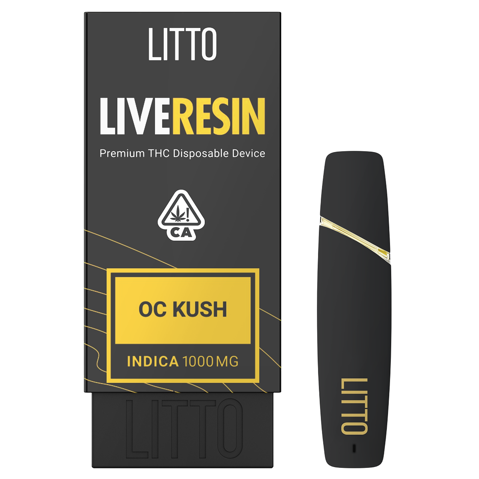 LITTO: LITTO - OC Kush - Premium Live Resin THC Disposable Vape Pen ...