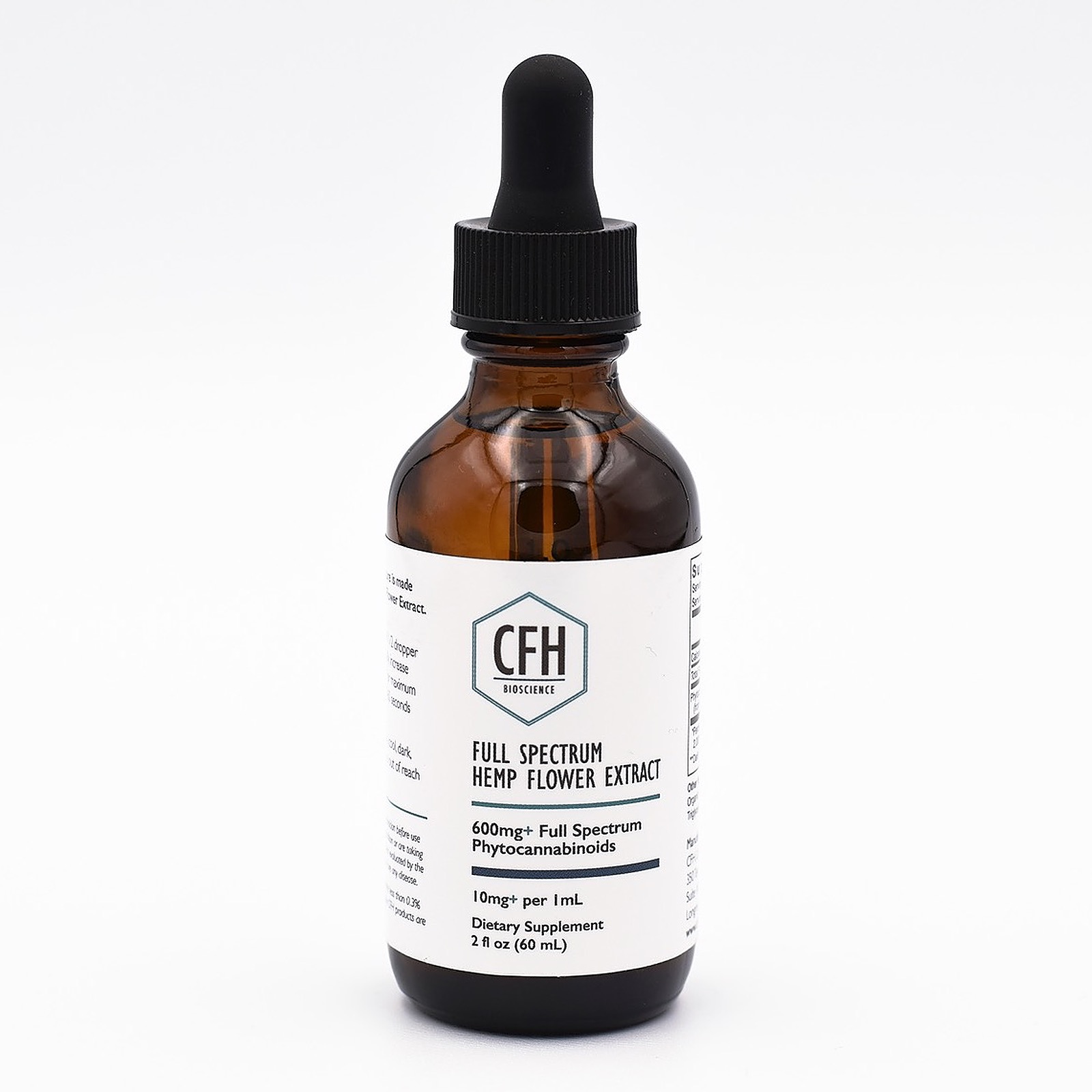 CFH ProLine: 600mg CFH ProLine Full Spectrum Hemp Flower Oil Tincture | Leafly