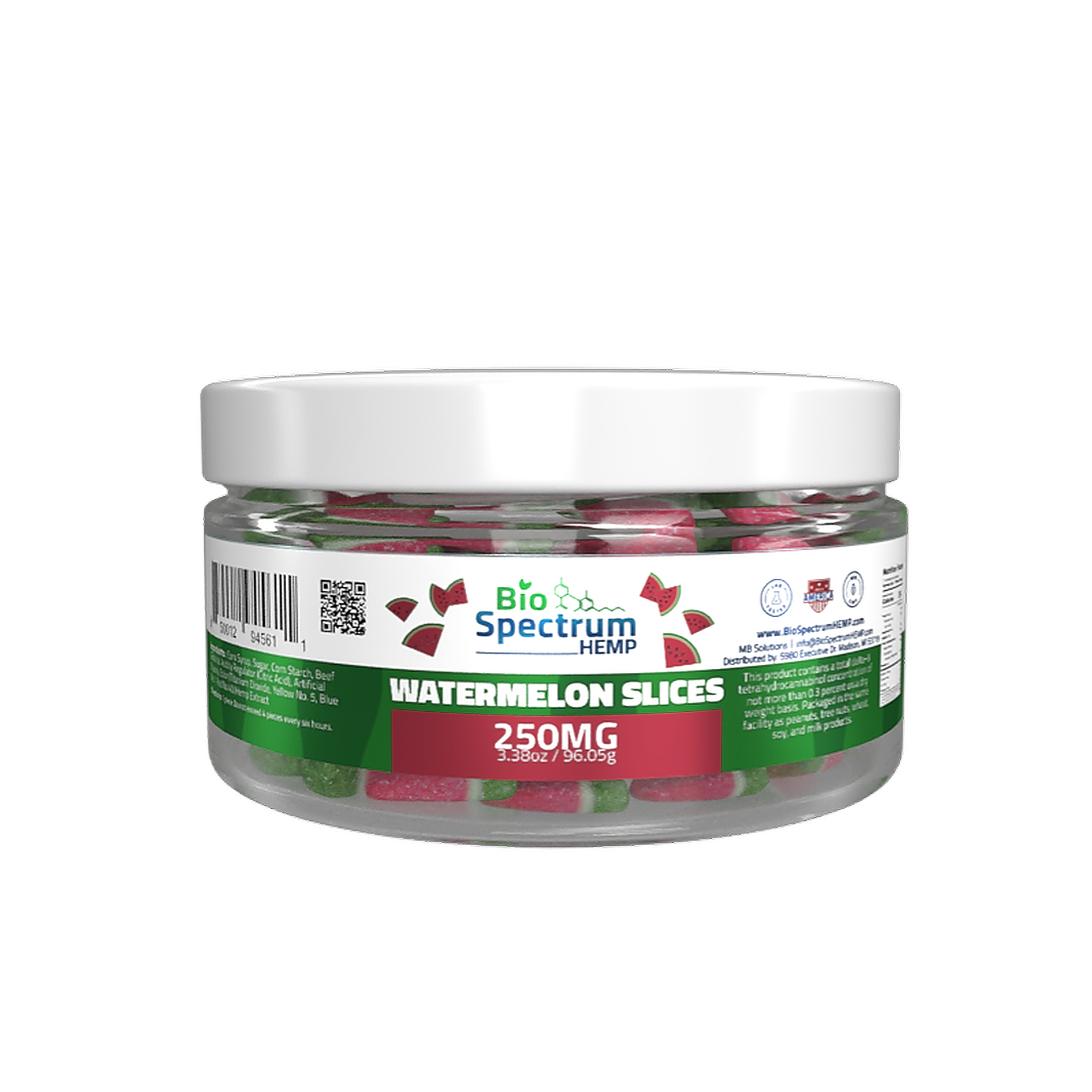 BioSpectrum Hemp: BioSpectrum Hemp Watermelon Slices 250mg | Leafly