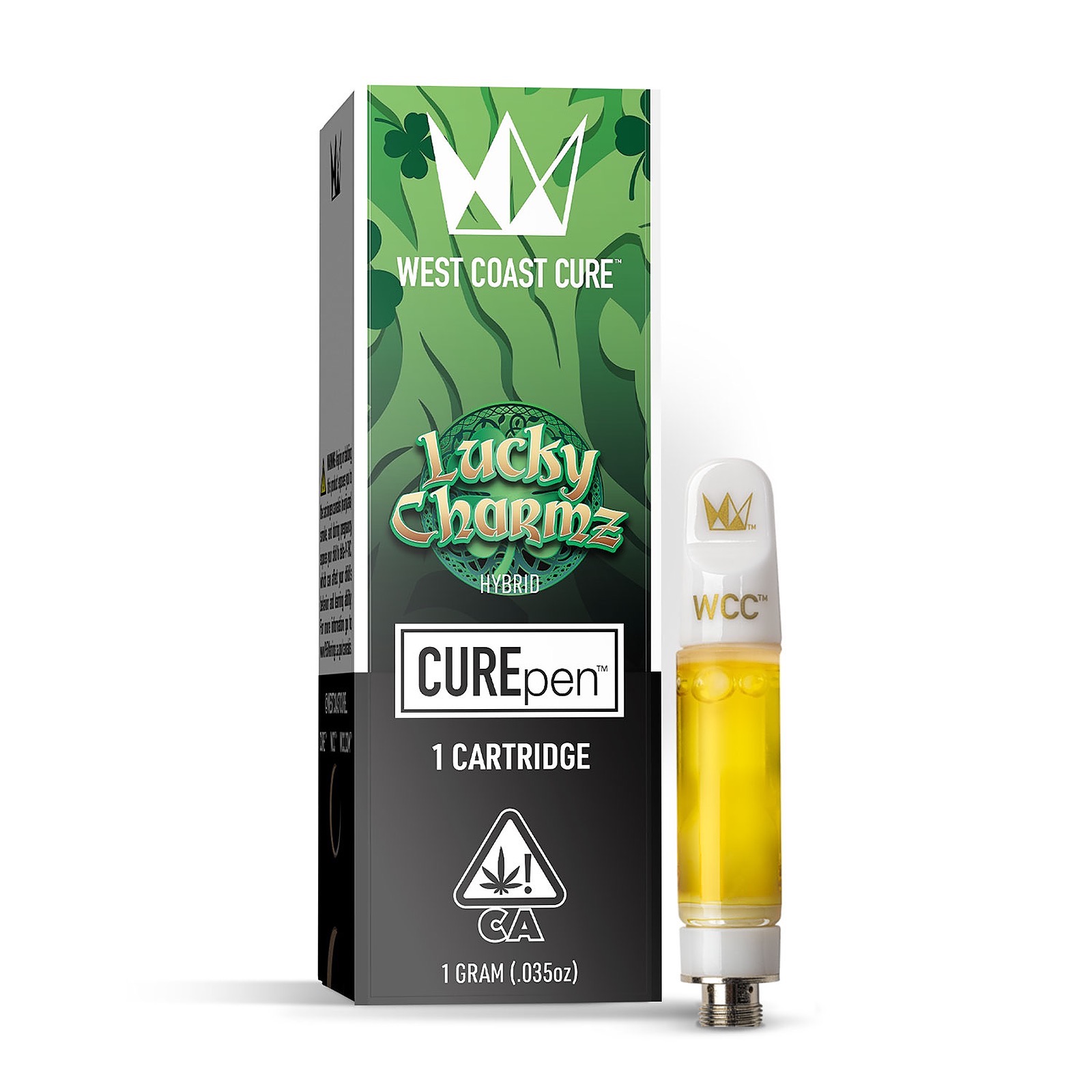 West Coast Cure: Lucky Charmz CUREpen Cartridge - 1g | Leafly
