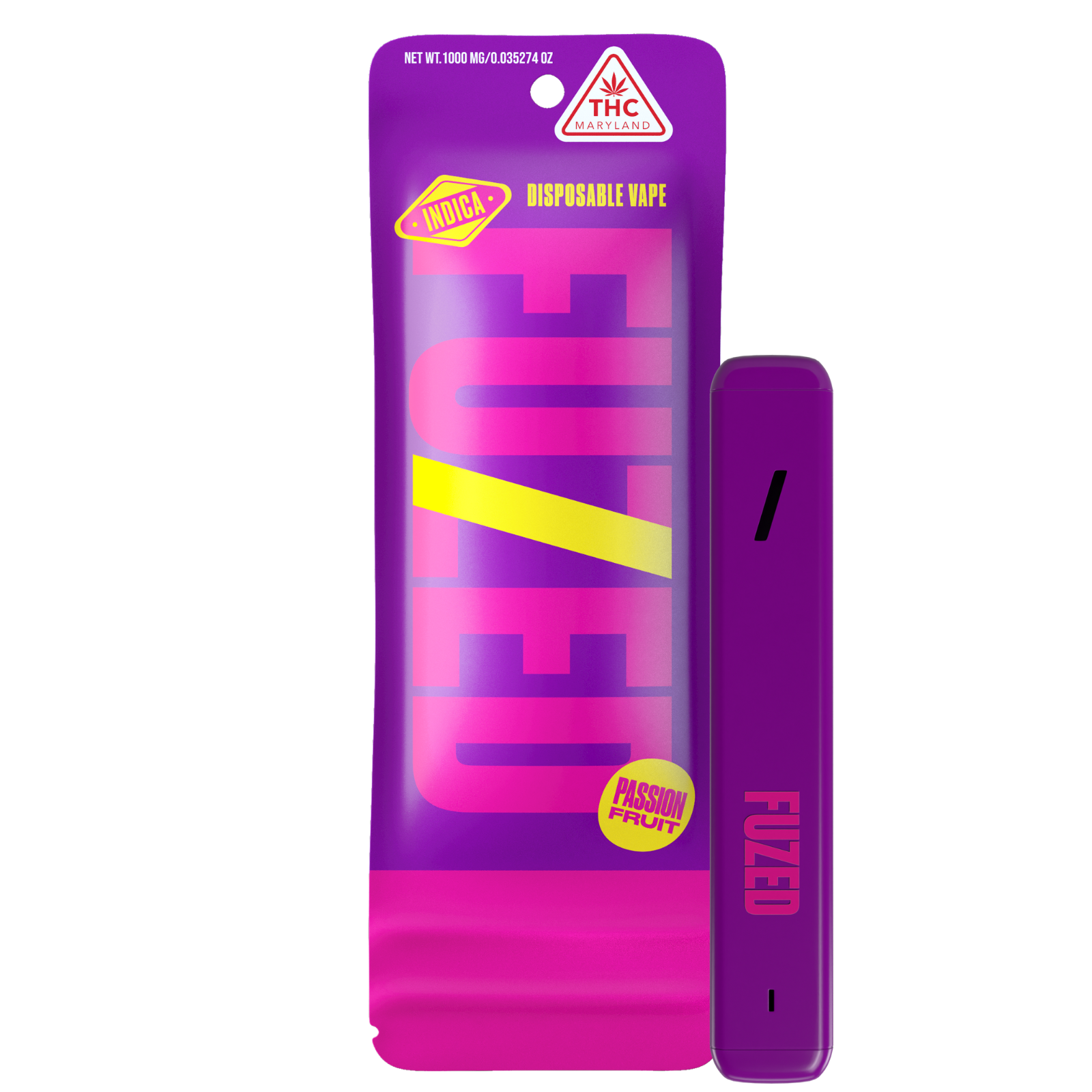 Curio Wellness: Fuzed: Passionfruit Disposable Vape [1g] | Leafly