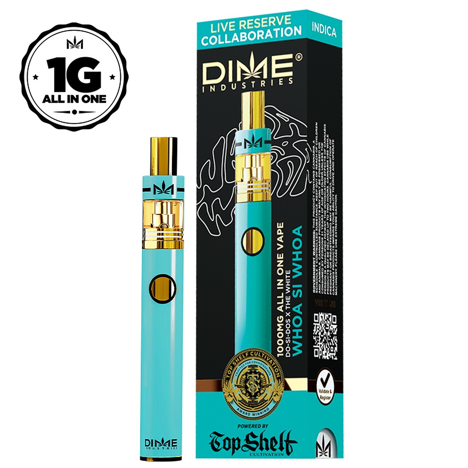 Dime Industries: Whoa-Si-Whoa 1000mg All in One | Top Shelf x Dime ...