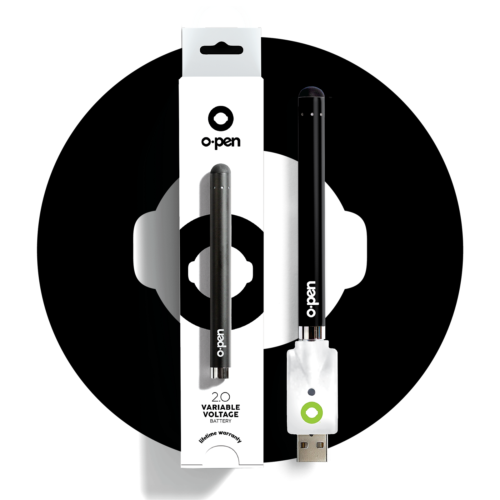 O.pen: O.pen 2.0 Black Battery | Leafly