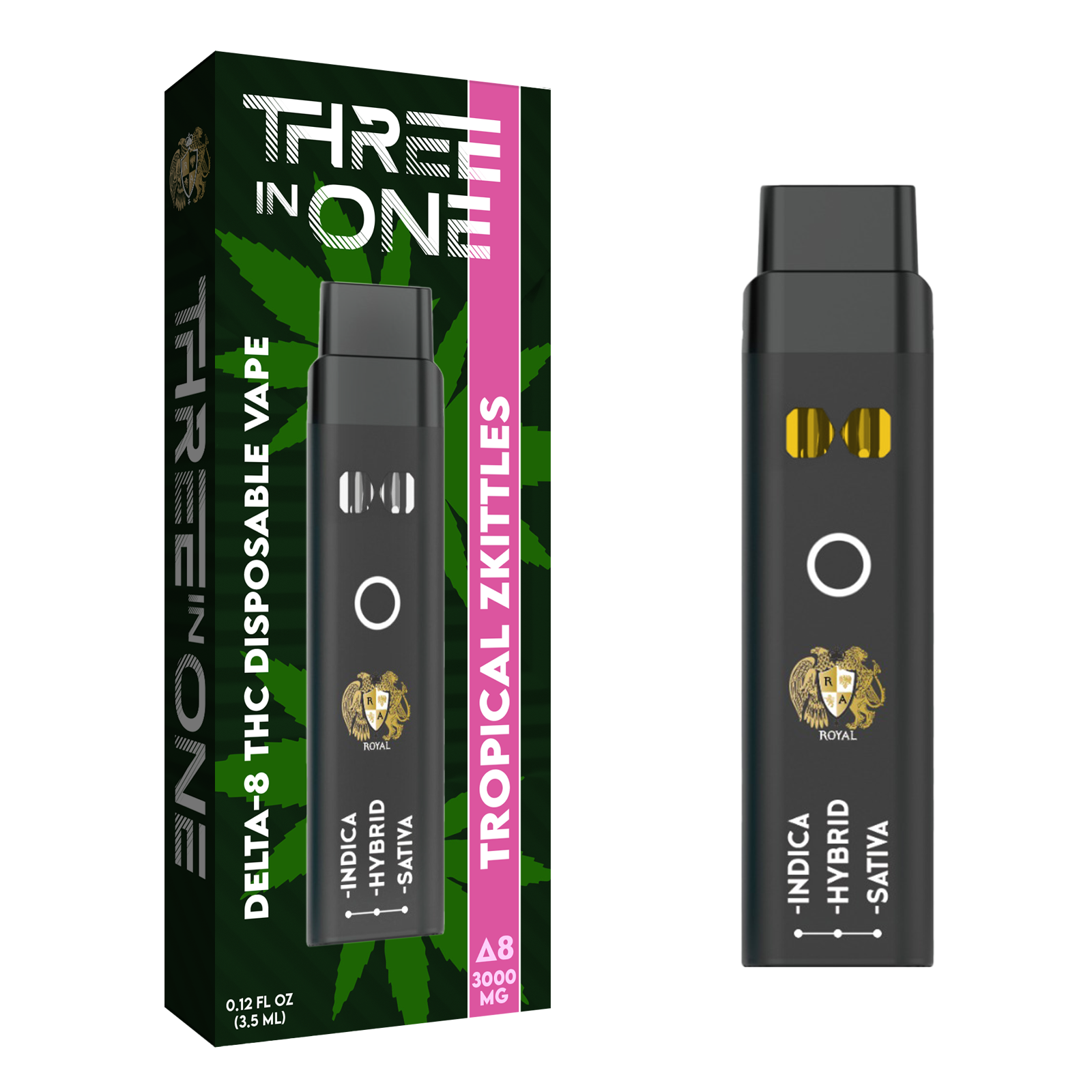 RA Royal: R.A Royal Delta-8 Three-in-One Disposable: Tropical Zkittles ...