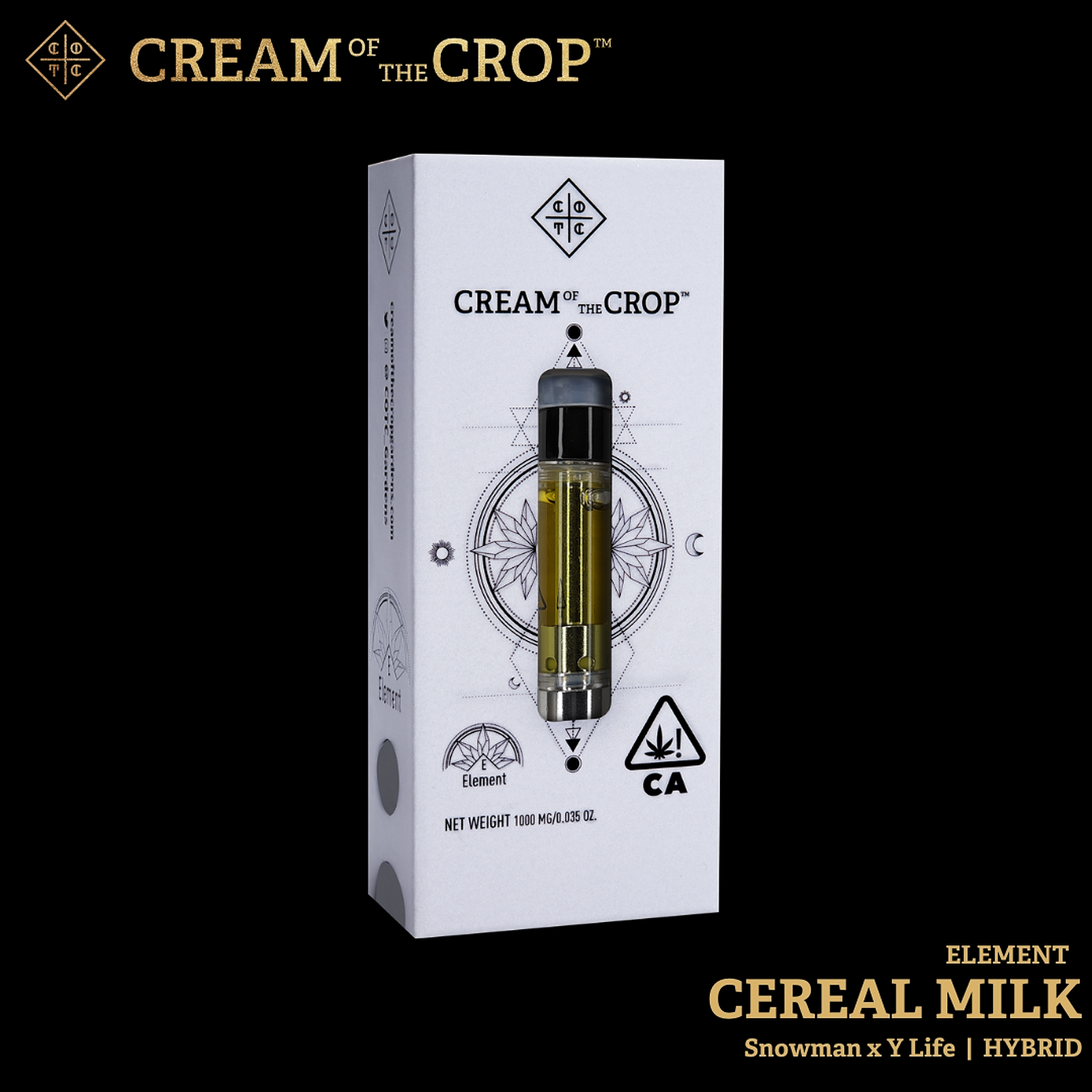 Cream of the Crop Gardens: Cereal Milk | Element Vape | 1g | Leafly