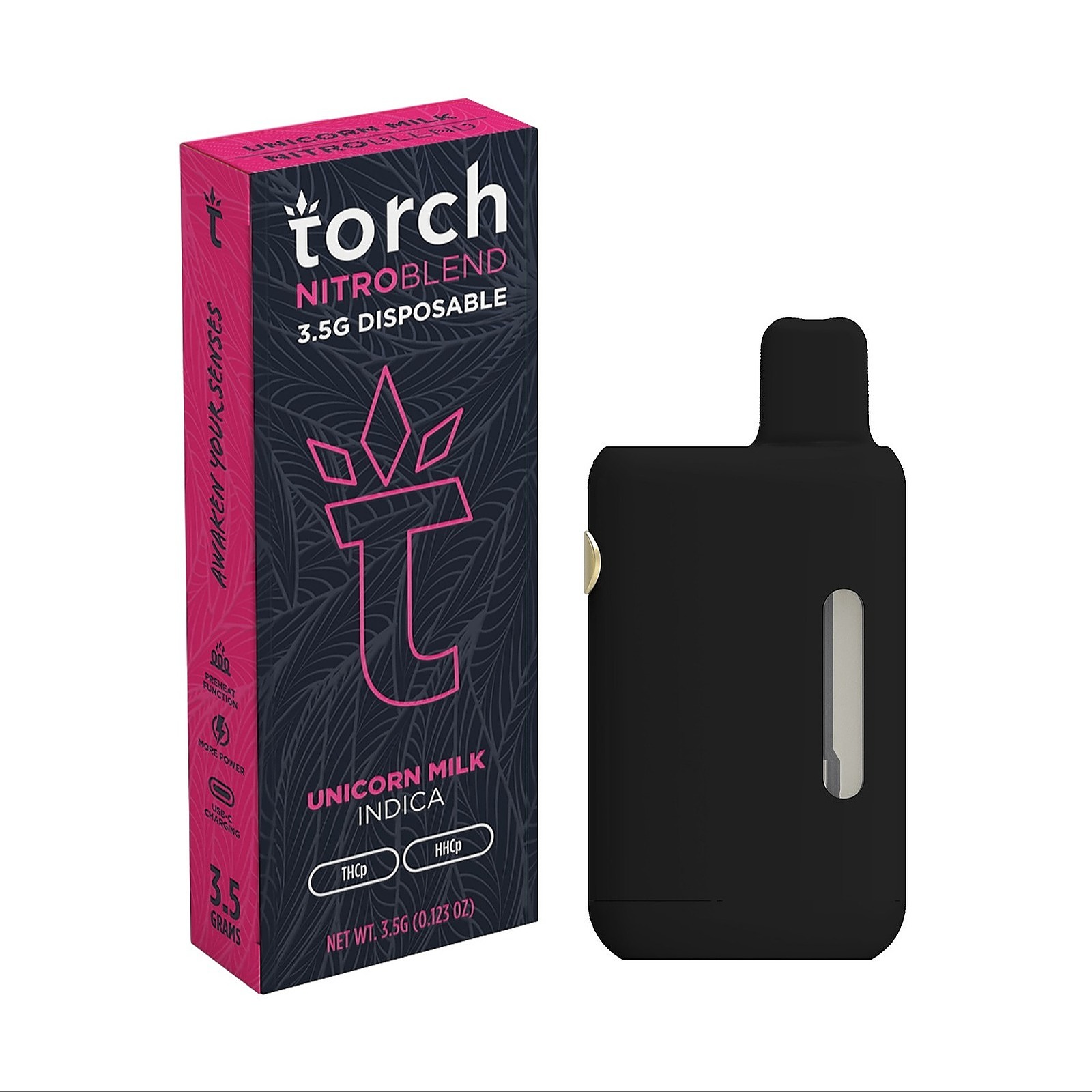 Aventus 8: TORCH NITRO BLEND THC-A BOOSTED DISPOSABLE 3.5G UNICORN MILK ...