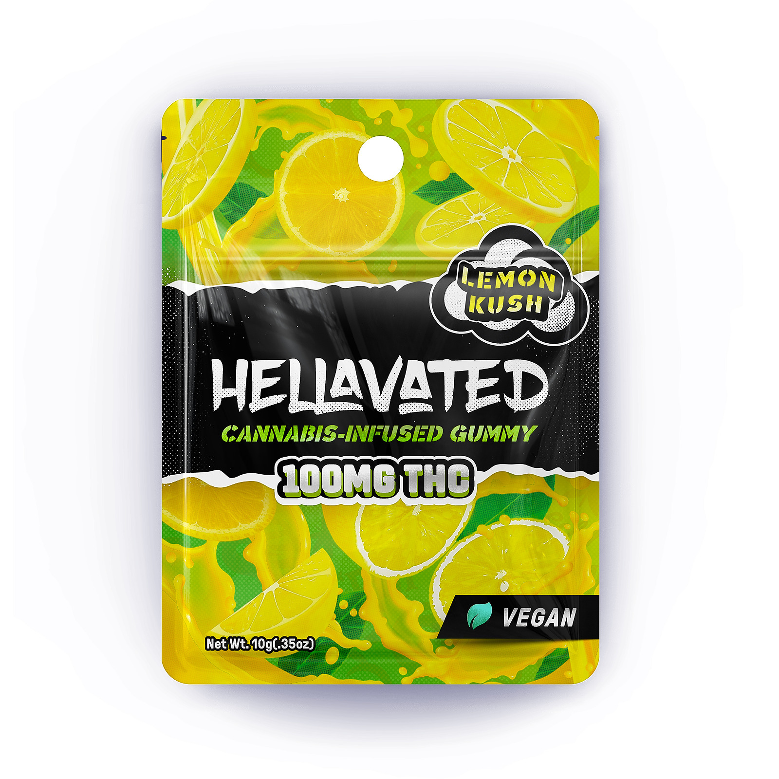 Hellavated: Lemon Kush (1pc) Gummiez 100mg | Leafly