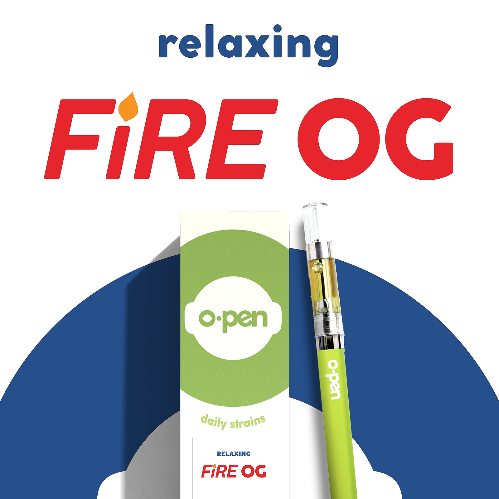 O.pen: O.pen Daily Strains - Fire OG (Relaxing) - 1000mg | Leafly