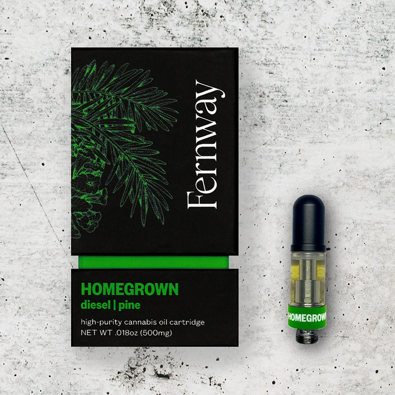 Fernway: Fernway - Homegrown - 0.5g Vape Cartridge (S) | Leafly
