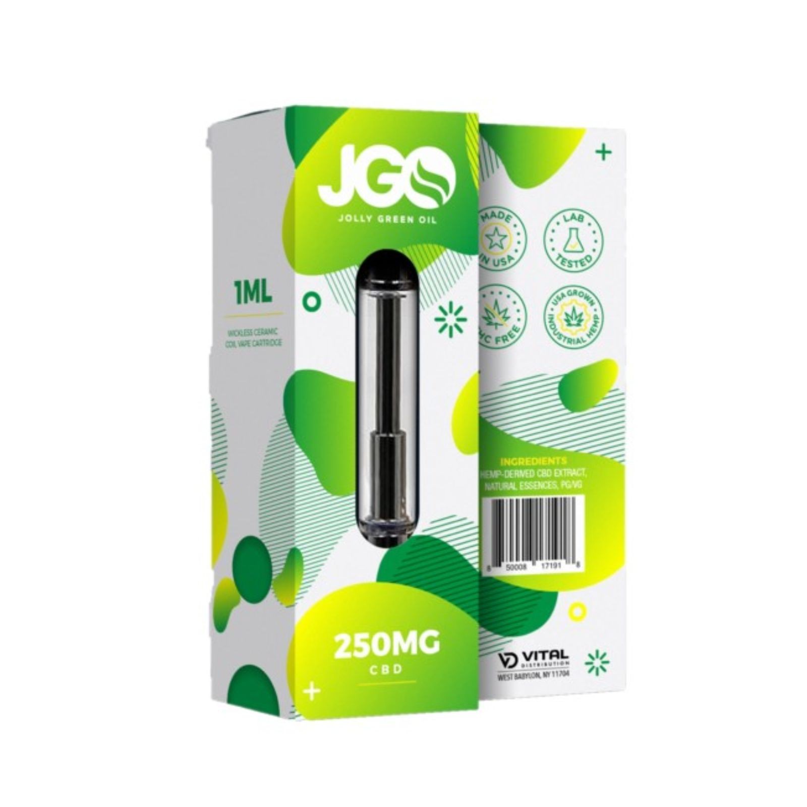 Jolly Green Oil: Froot Loop 250 Mg CBD Cartridge | Leafly