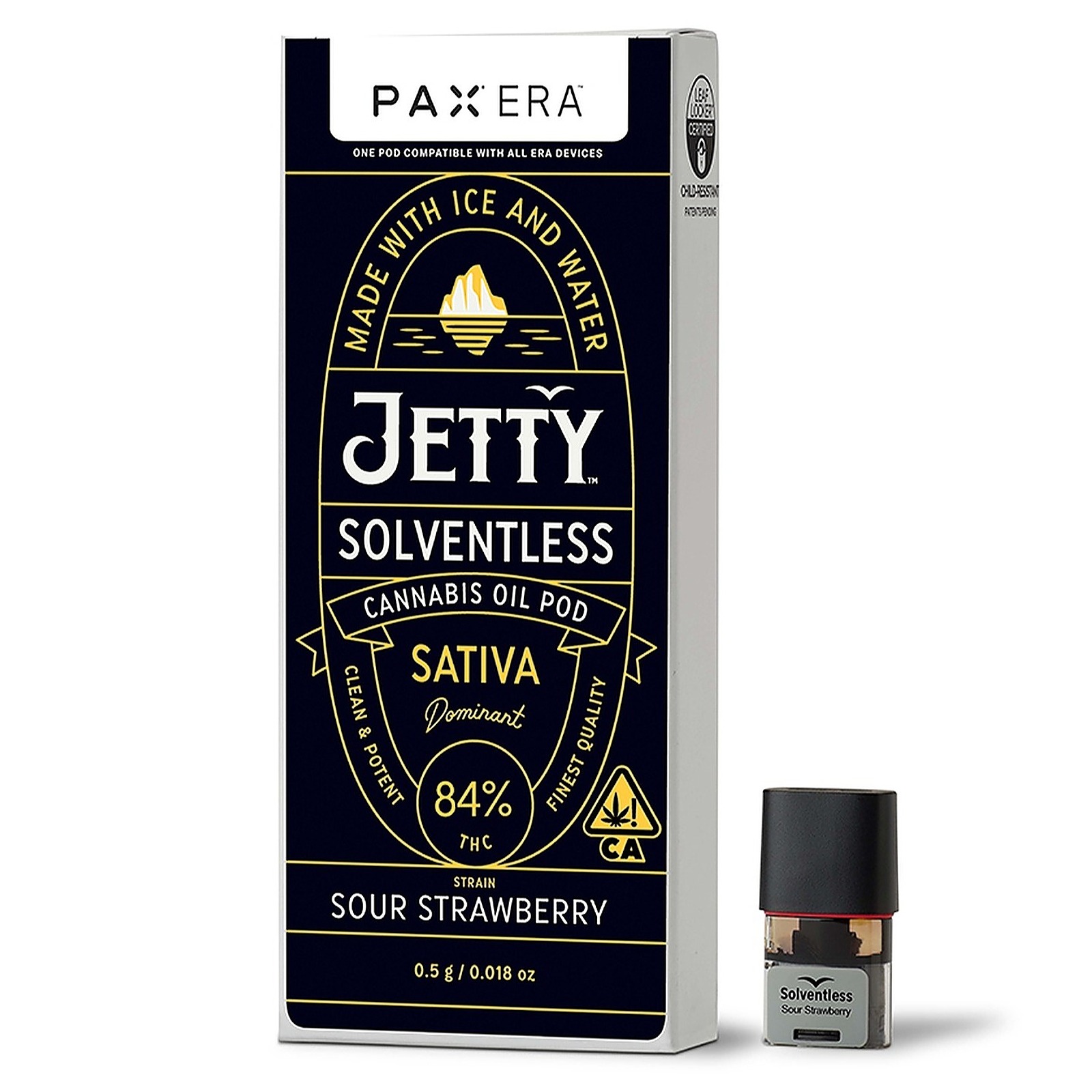 Jetty Extracts: Sour Strawberry Solventless PAX Era Pod .5g | Leafly