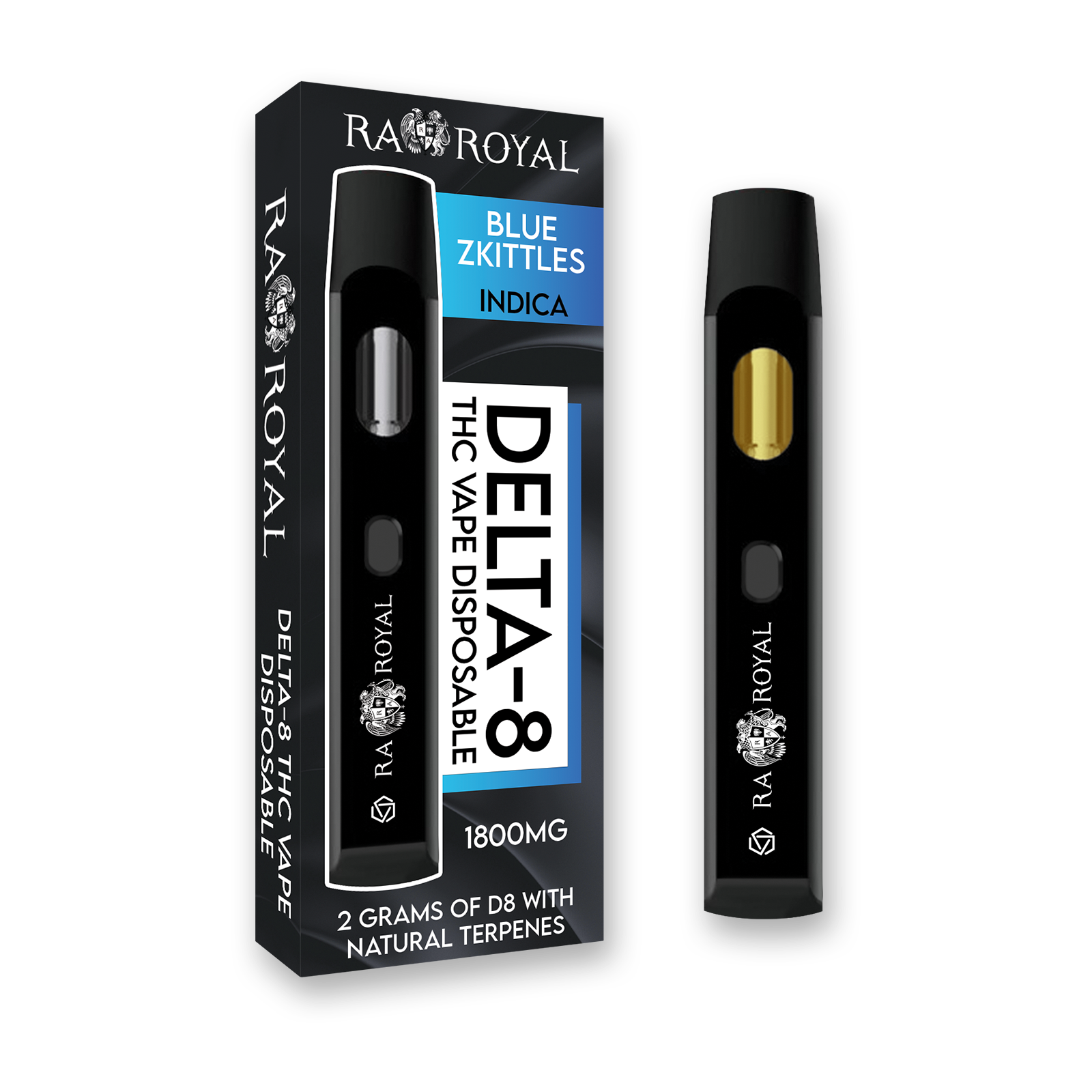 RA Royal: R.A. Royal Delta-8 Vape: Blue Zkittles (Indica) | Leafly