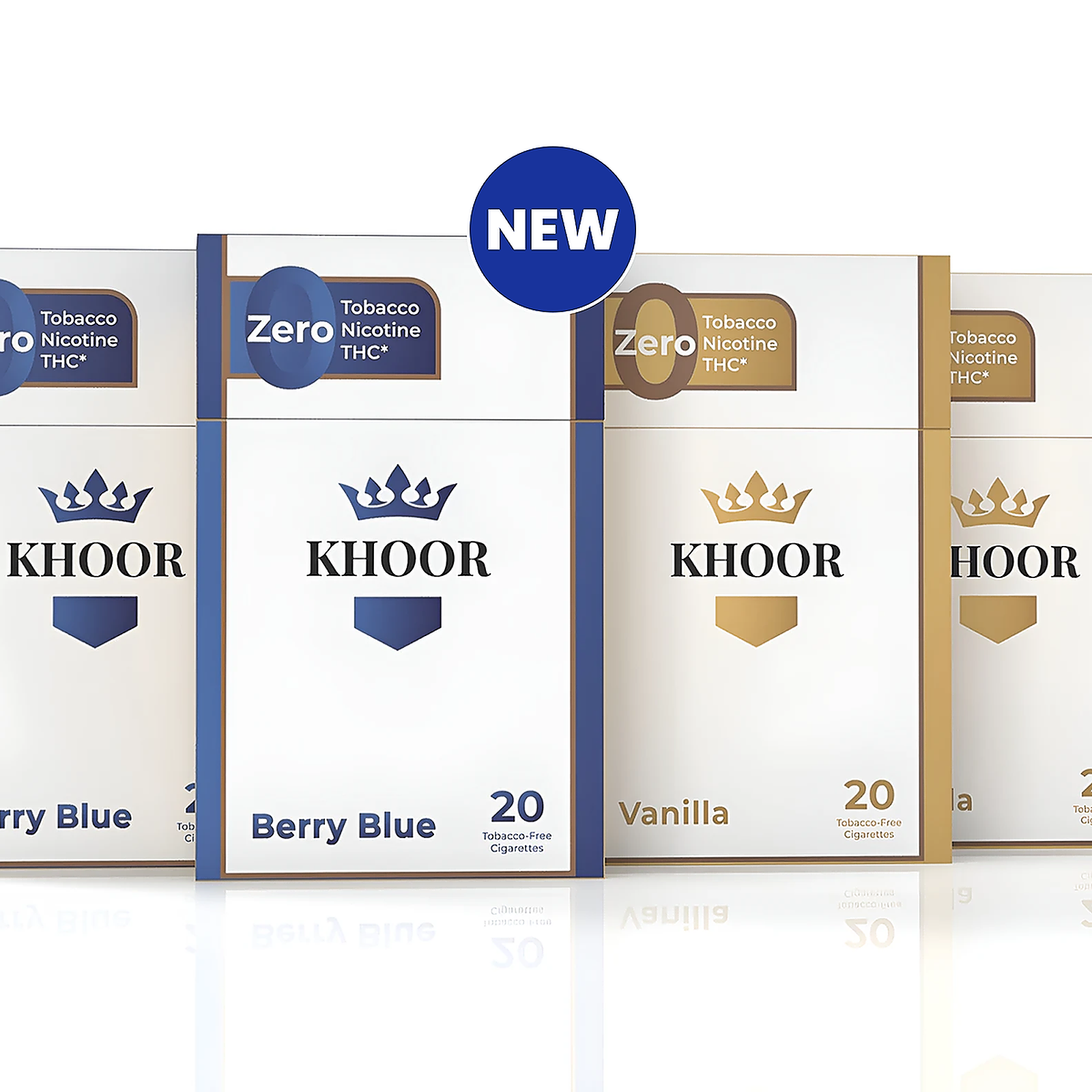 KHOOR Tobacco-Free Cigarettes: 4 Pack Flavor Sampler (80 sticks) | Leafly