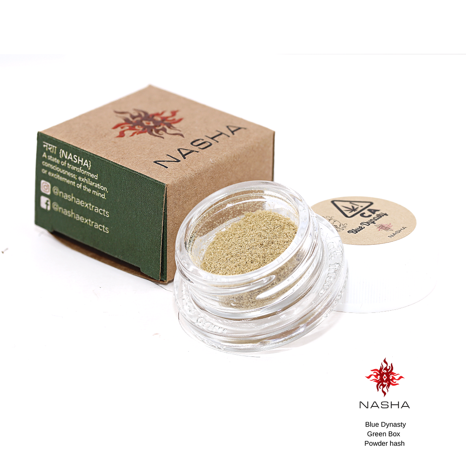 NASHA: Blue Dynasty Green Powder Hash | Leafly