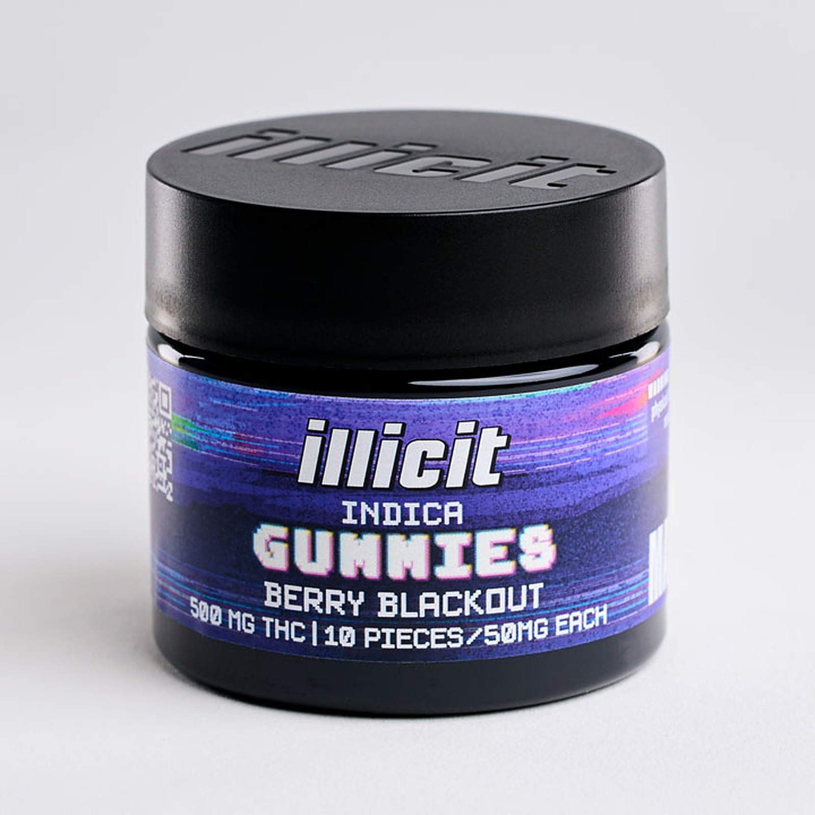 ILLICIT: Berry Blackout 500mg Indica Gummies | Leafly