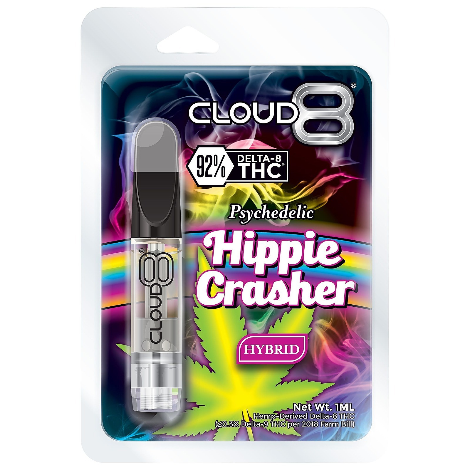 Cloud 8 Delta-8 THC: Cloud 8 - Delta 8 - Hippie Crasher - 1ML Cartridge ...