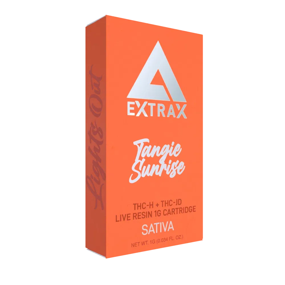 Delta Extrax: Tangie Sunrise | THCh + THCjd 1G Cartridges | Lights Out Collection | Leafly