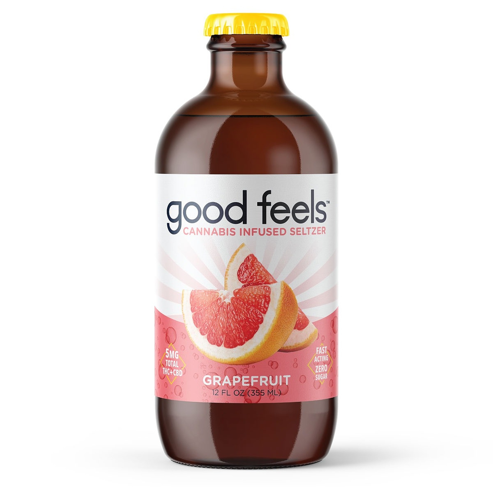Good Feels: Good Feels Grapefruit Seltzer - 5 mg | Leafly