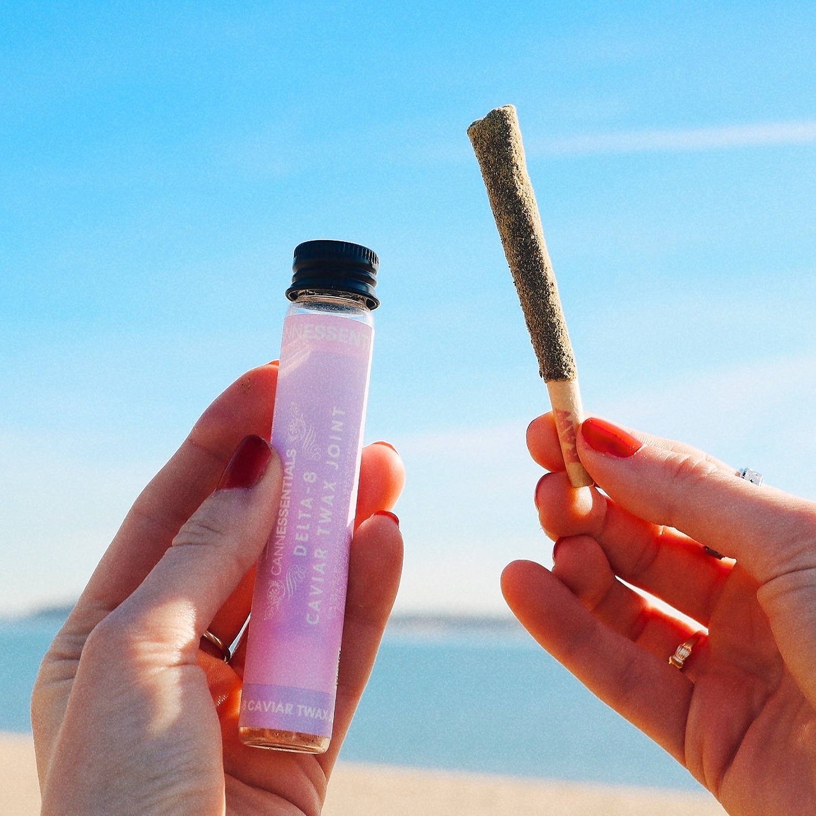 Cannessentials Brand CBDa & Delta-8 Products: Delta-8 Caviar Twax Joint | Leafly