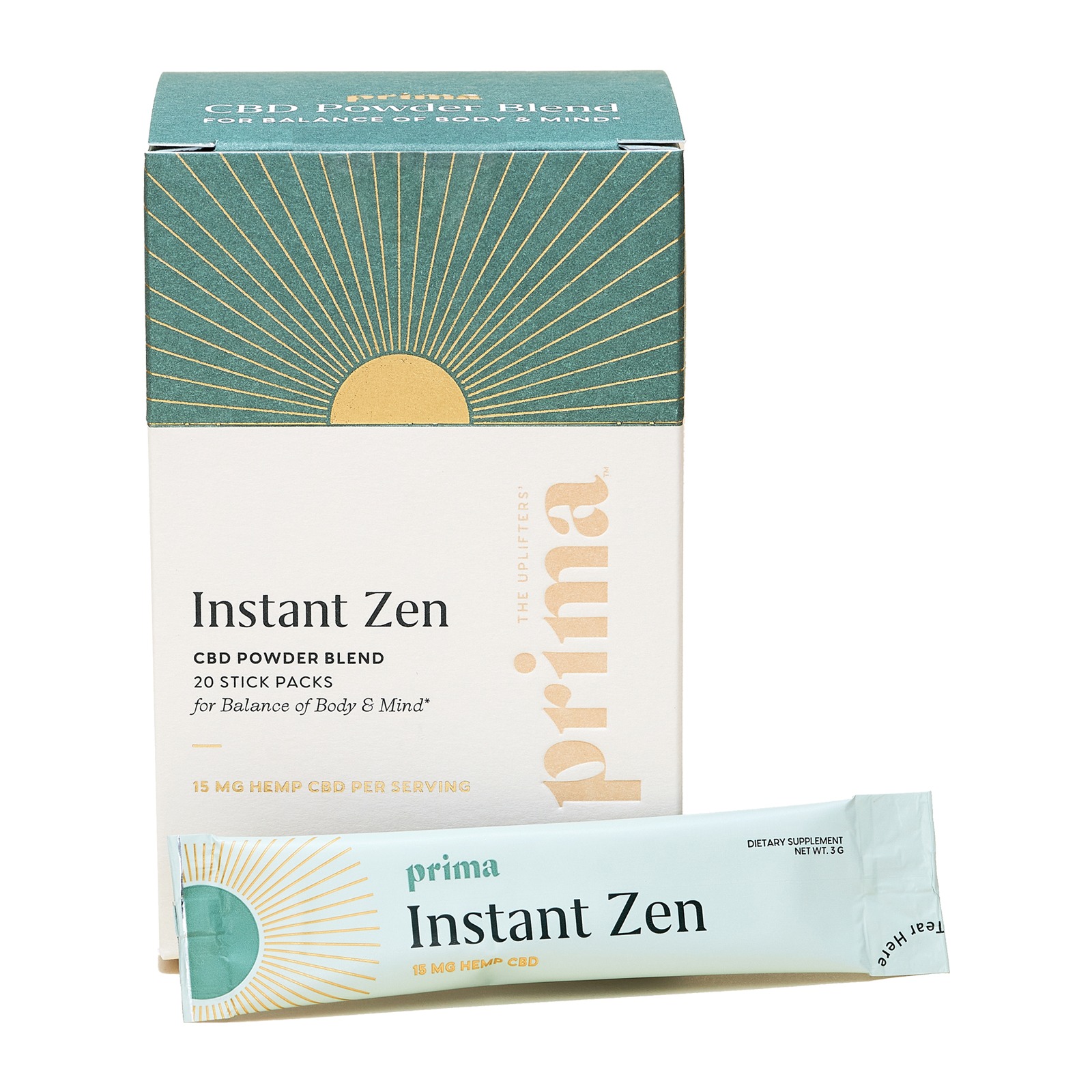 Prima: Instant Zen 15mg CBD Functional Powder Blend | Leafly