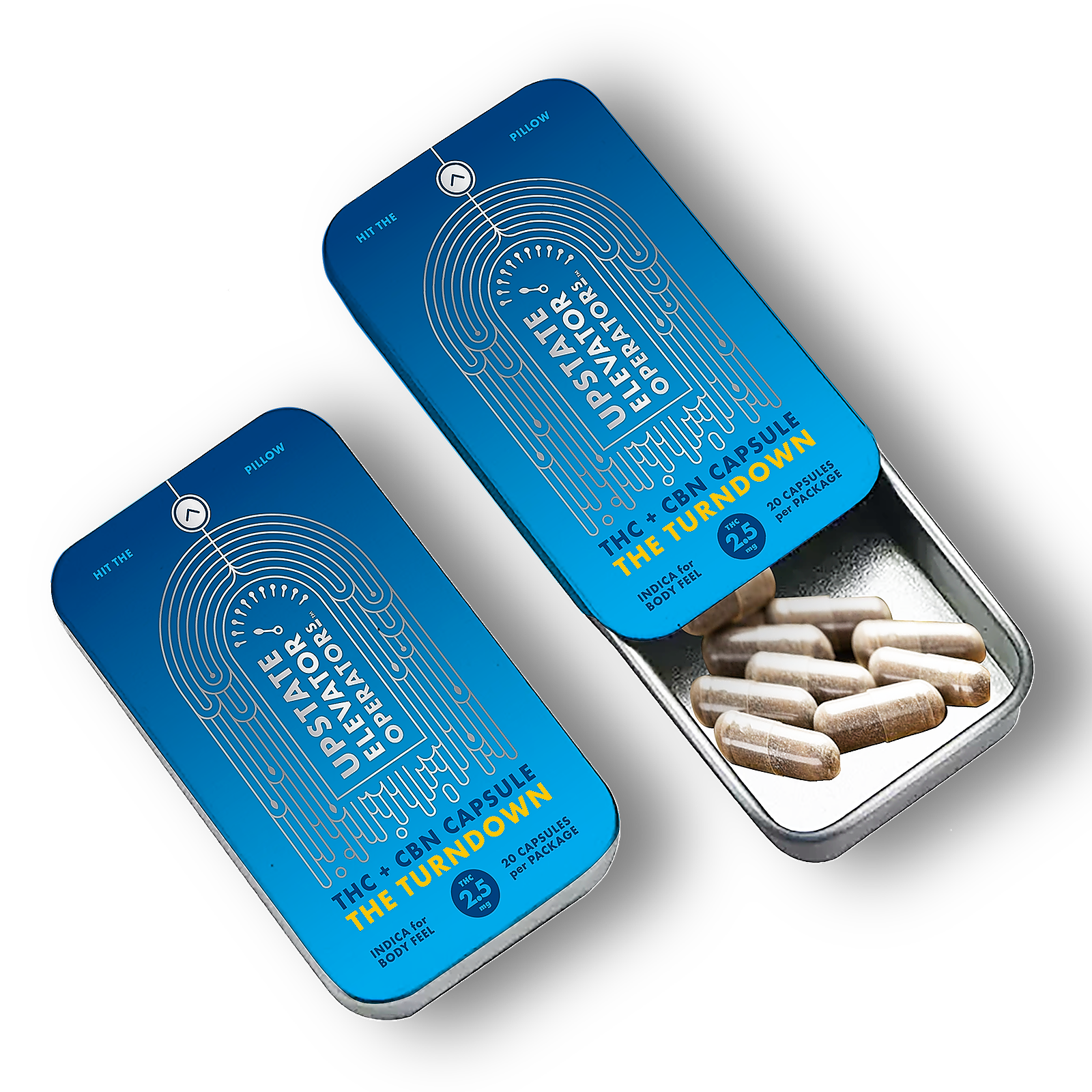 Upstate Elevator Operators: 2.5mg THC+CBN Capsule, The Turndown | Leafly Upstate Elevator Operators: 2.5mg THC+CBN Capsule, The Turndown | Leafly