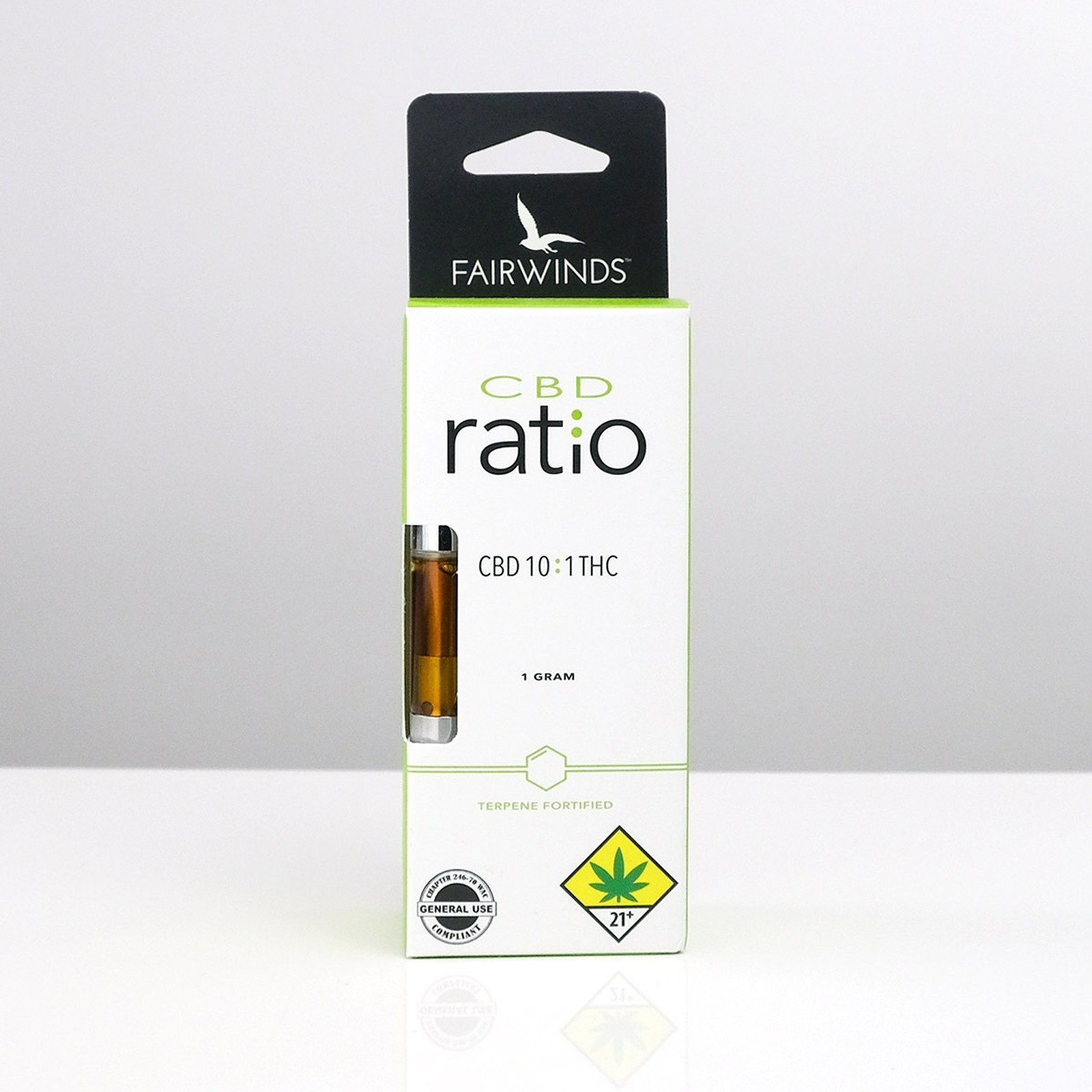 Fairwinds Manufacturing: 10:1 CBD Ratio Series Cartridge 1g | Leafly
