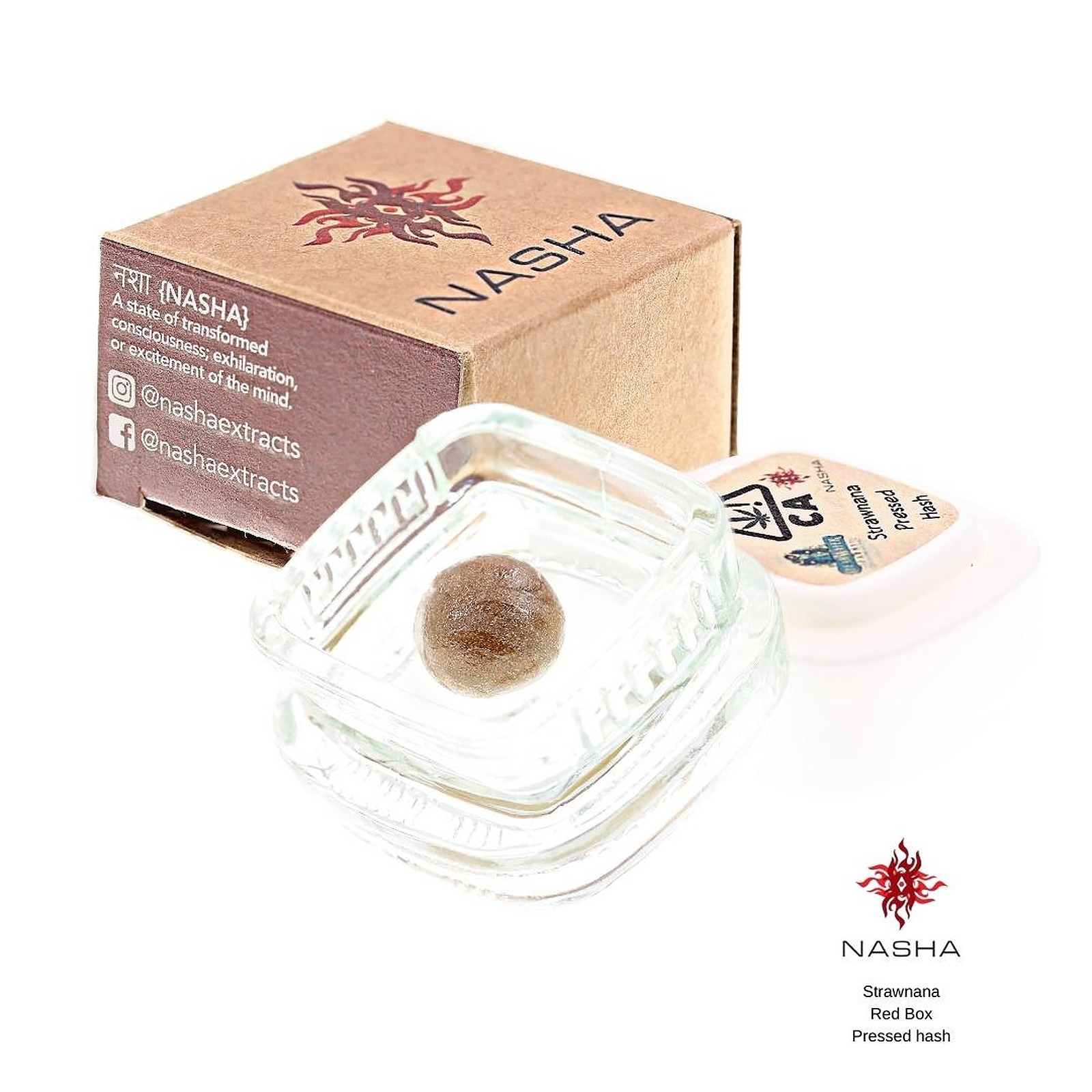 NASHA: Strawnana Red Pressed Hash (Clear Water Farms) | Leafly