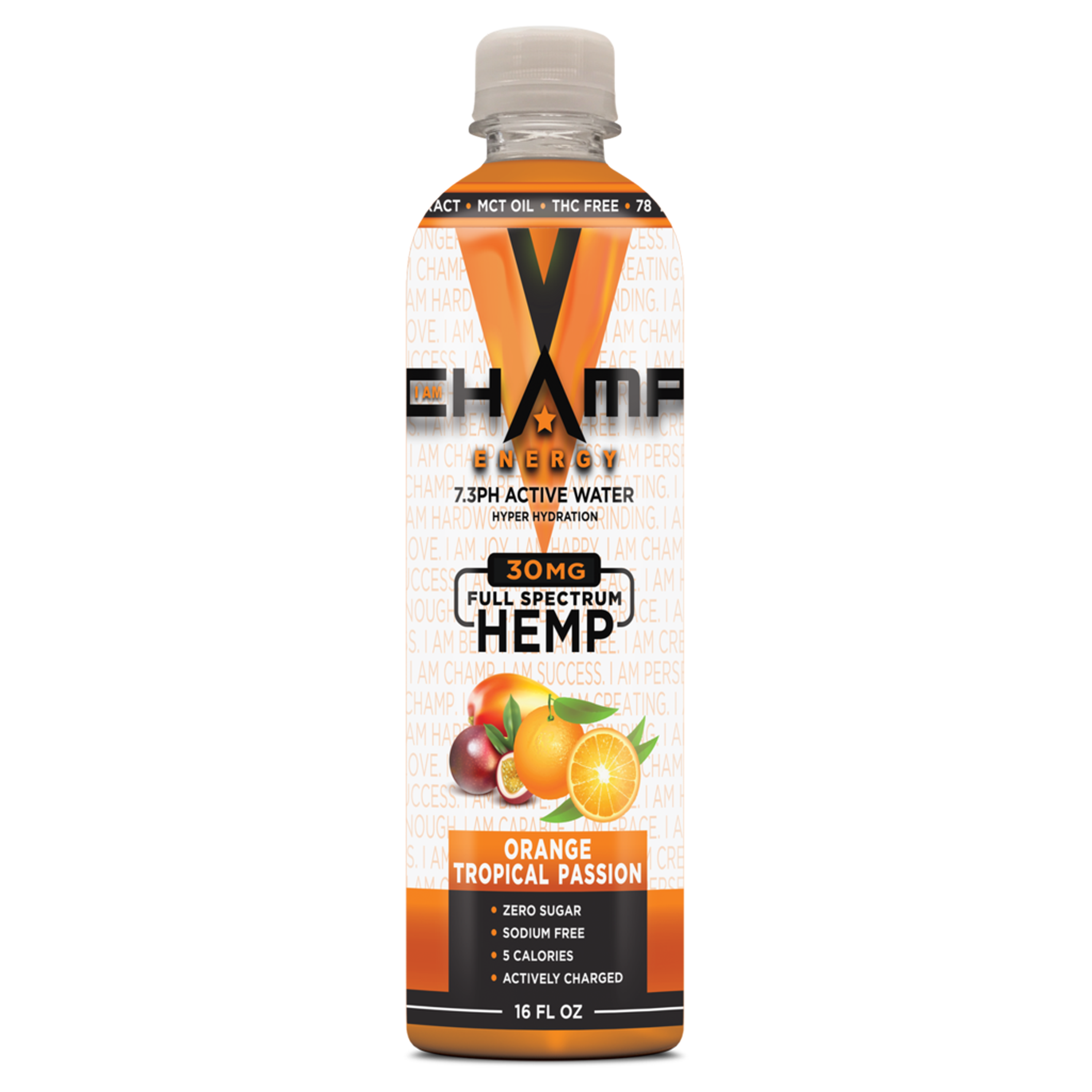 CHAMP: CHAMP ™ Orange Tropical Passion Nano Infused CBD - 12 Pack | Leafly