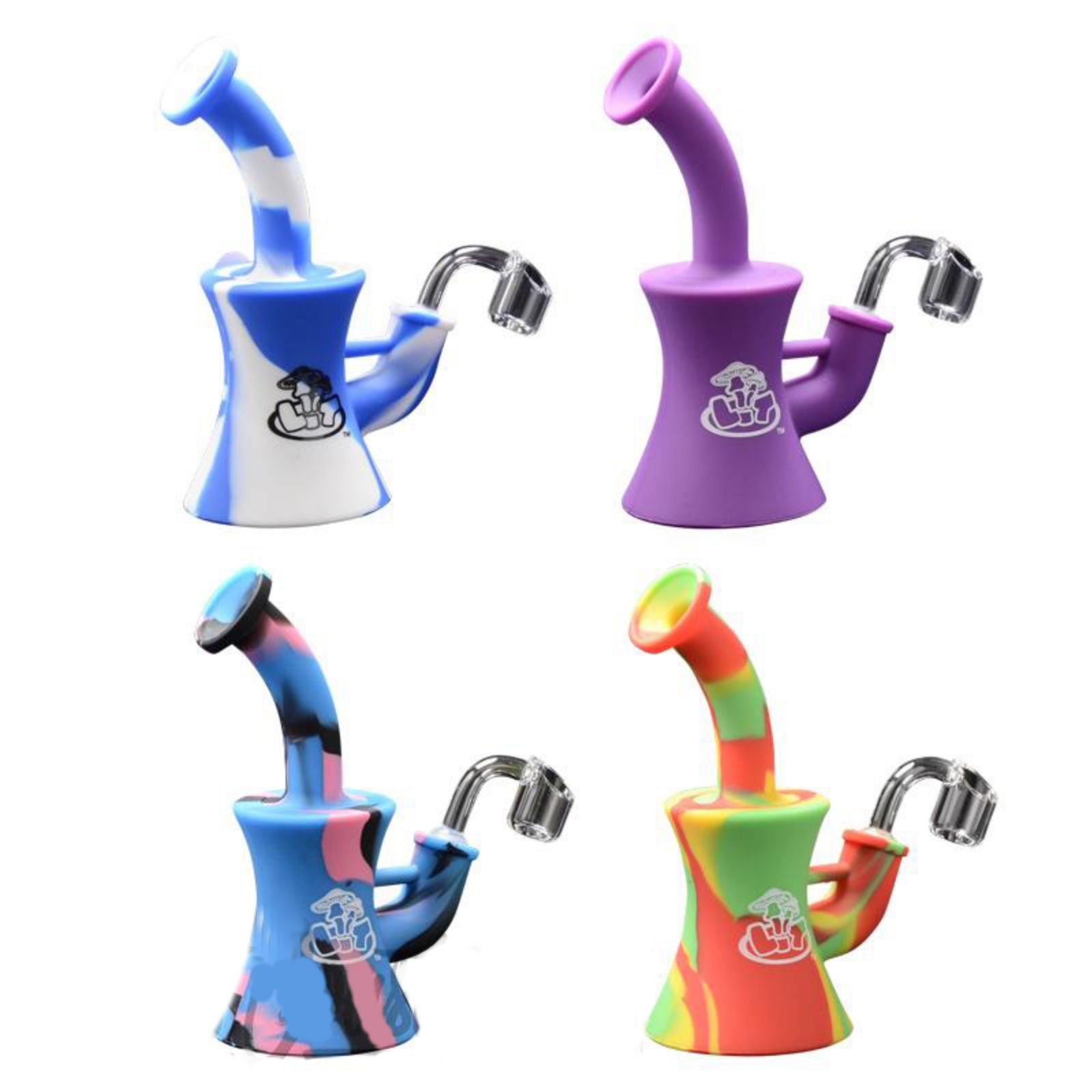 BC Extract Supply Shop: LIT Silicone Bubbler W/Quartz Banger | Leafly