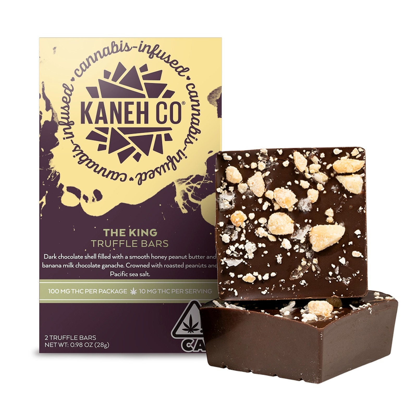 Kaneh Co.: The King Truffle Bars [2pcs] (100mg THC) | Leafly