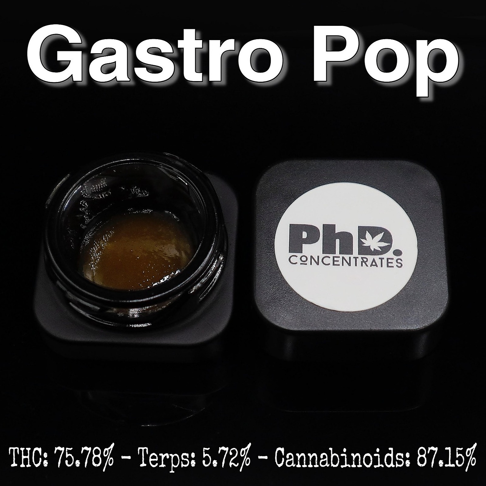 Pharmicated: PhD - Gastro Pop Badder - Concentrate 1g - 75.78% THC | Leafly