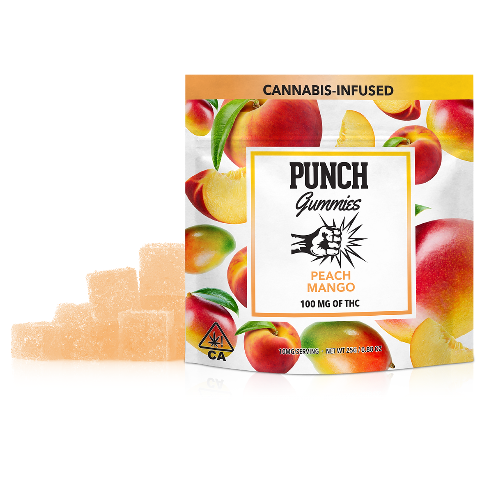 Punch: Peach Mango Punch Gummies | Leafly