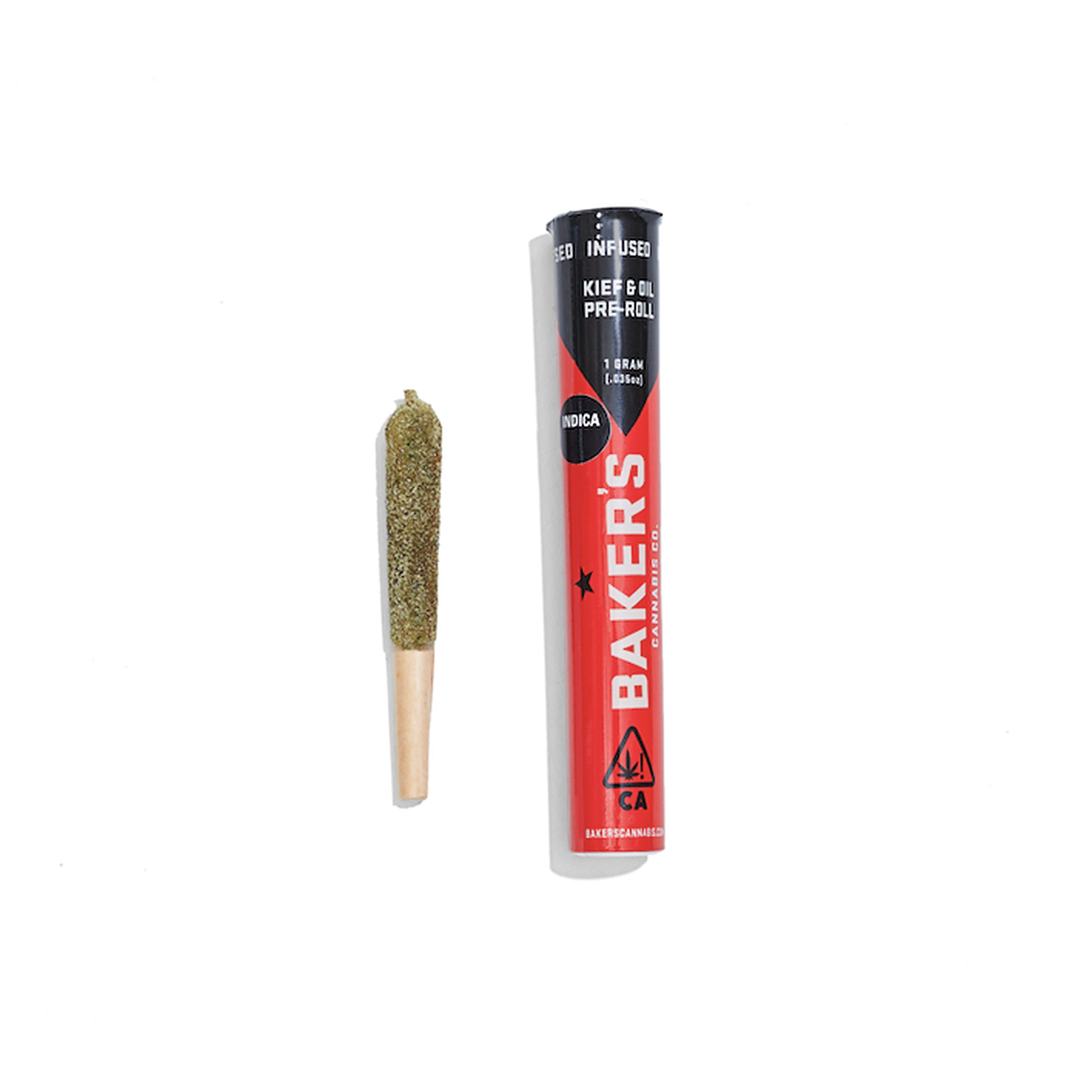 Baker's Cannabis: Baker's 1g Infused Pre-Roll - Peach Ozz | Leafly
