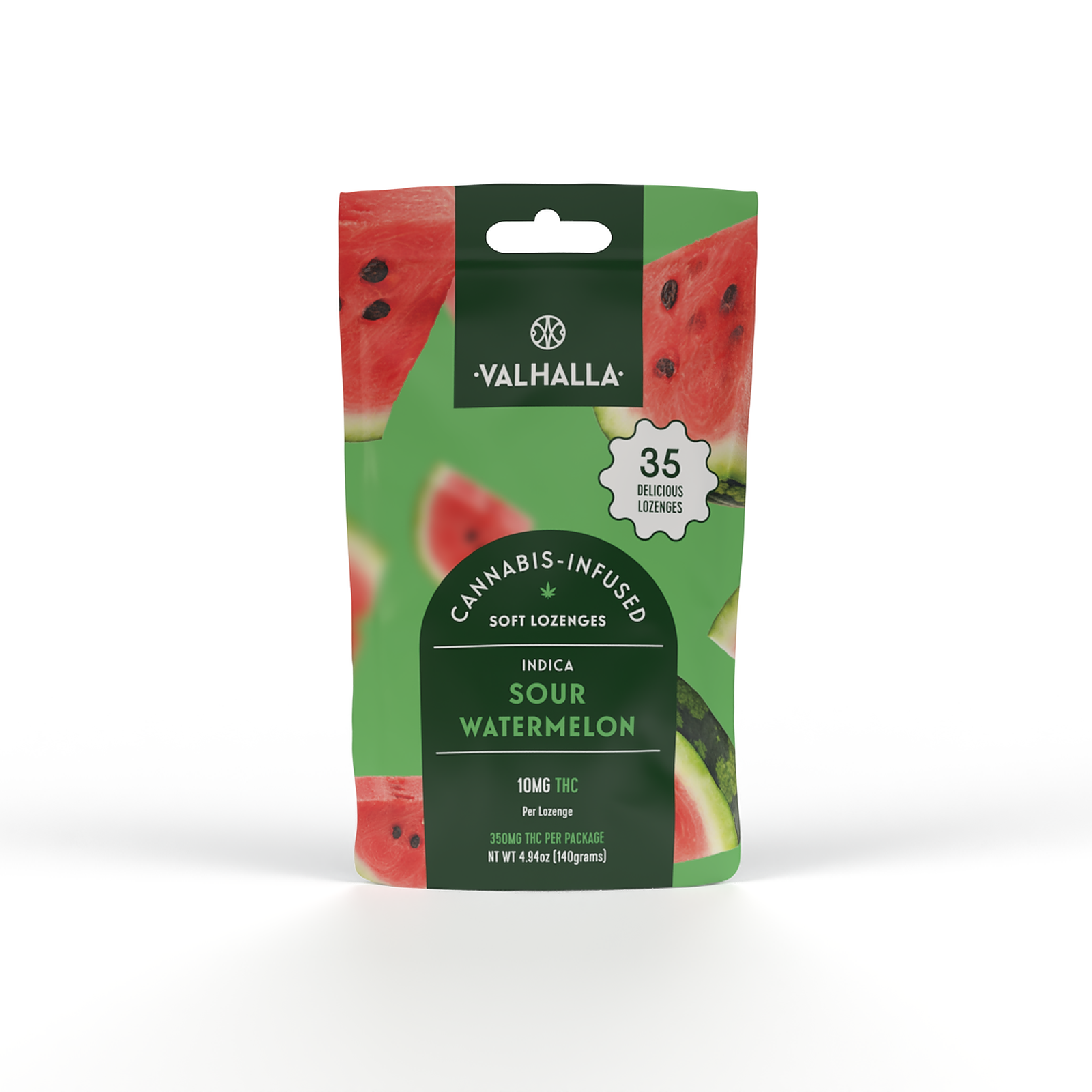 Valhalla Confections: Sour Watermelon Soft Lozenges | Leafly