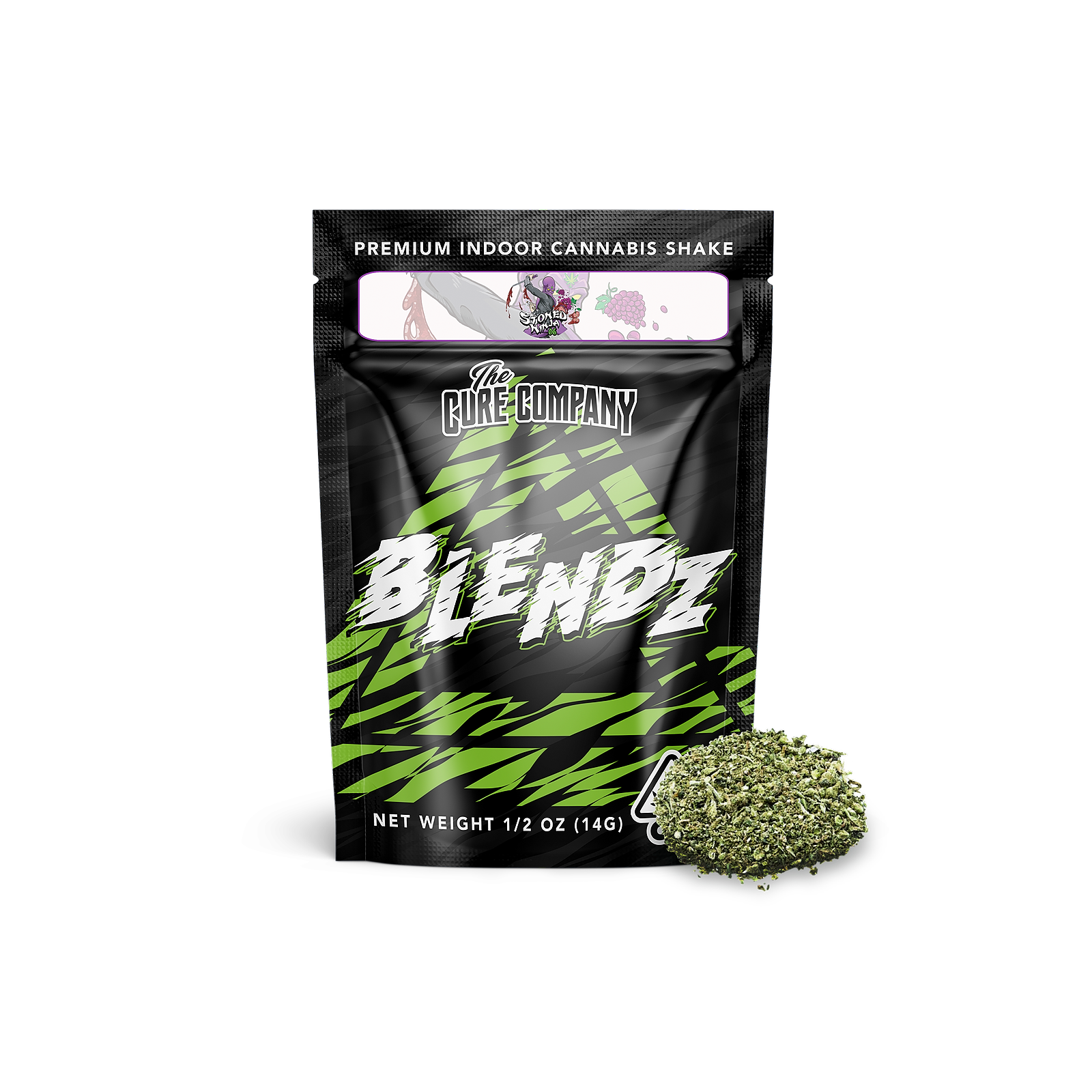 The Cure Company: Stoned Ninja OG | 14g Blendz | Leafly