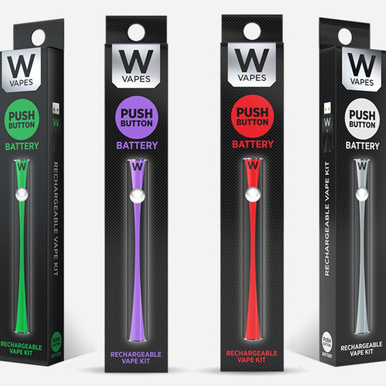 W Vapes: Push Button Battery Rechargeable Battery | Leafly