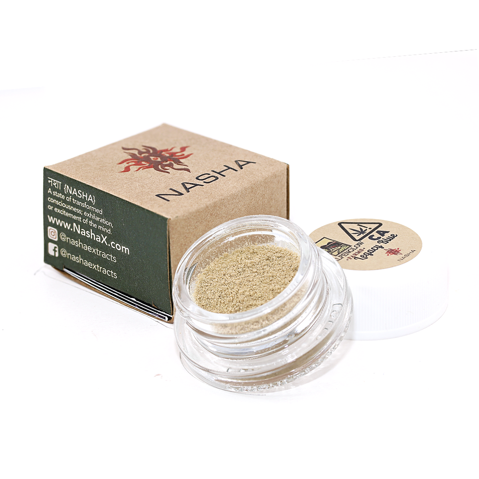 NASHA: Legacy Blue Green Powder Hash | Leafly