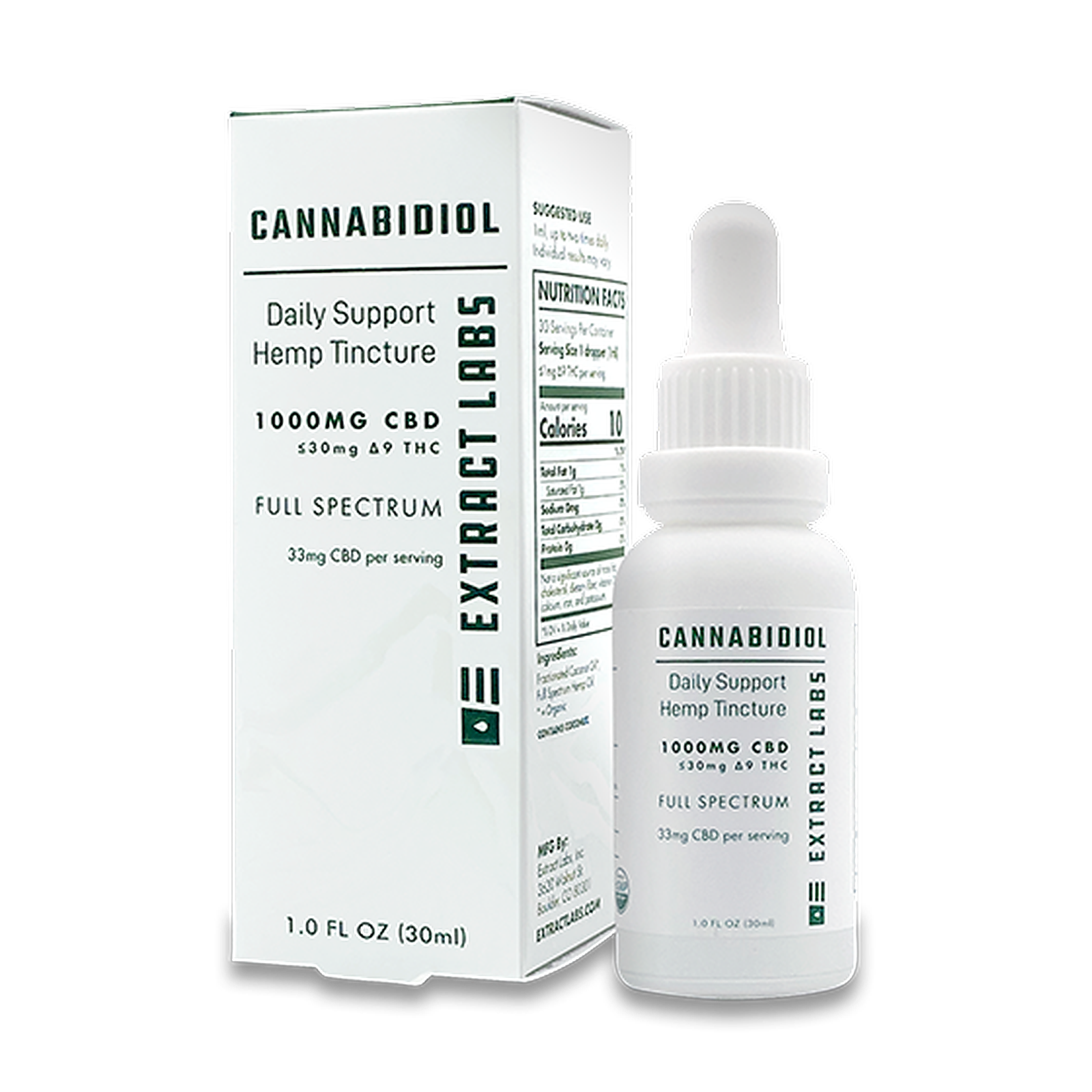 Extract Labs: Daily Support CBD Tincture | Leafly