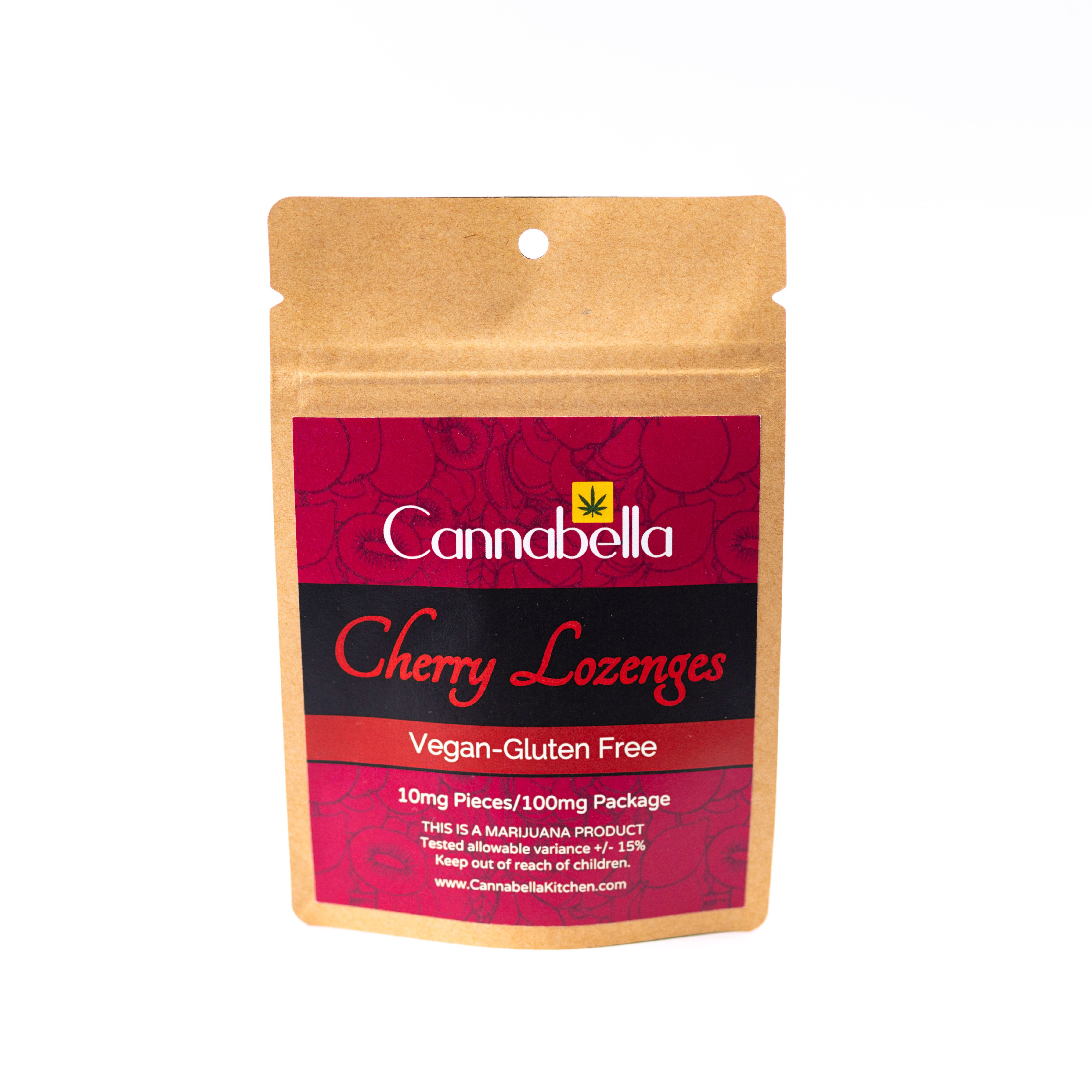 Cannabella: Lozenges Cherry THC 100mg 10-Pack | Leafly
